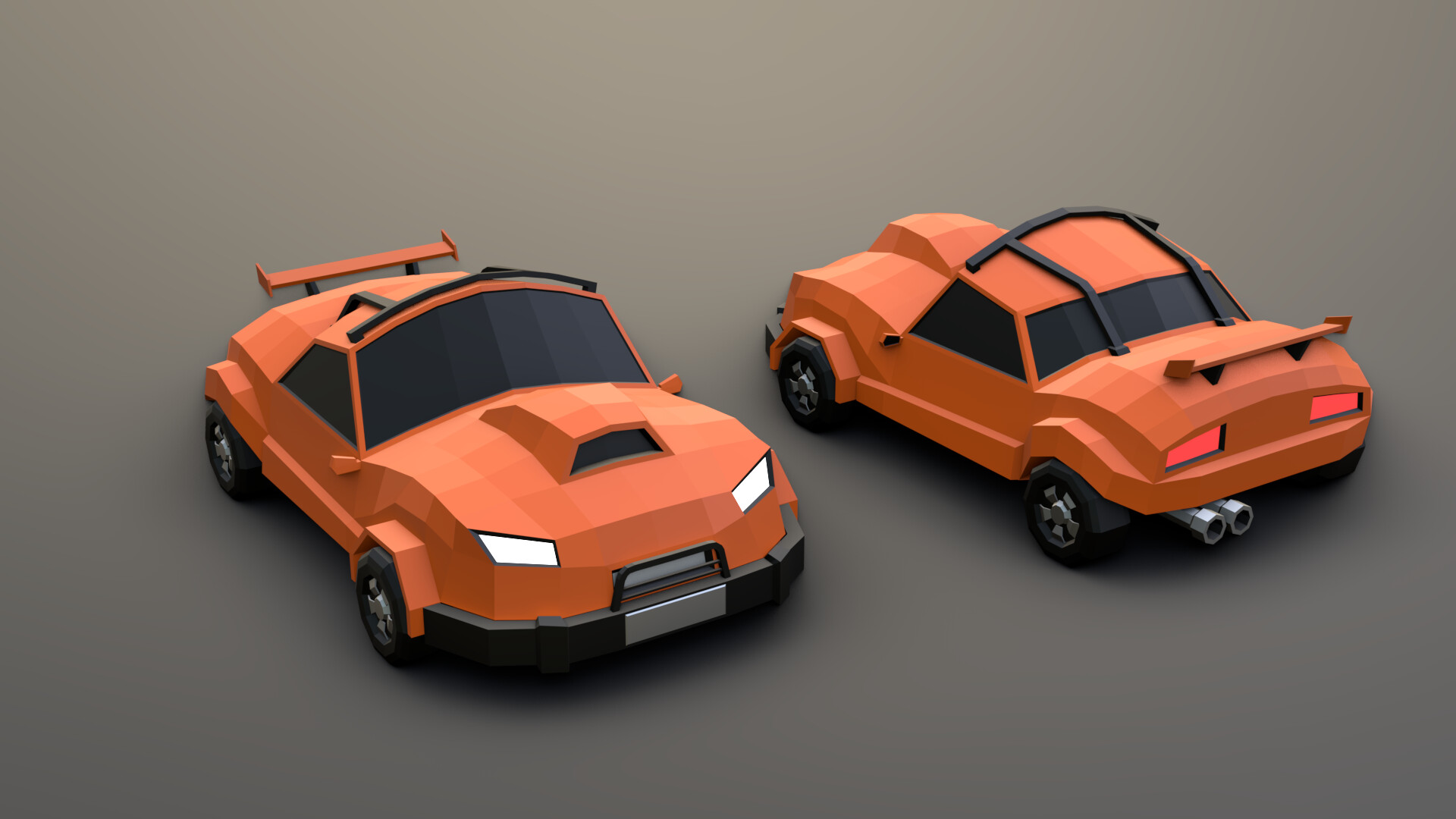 ArtStation - Low Poly Sports Cars