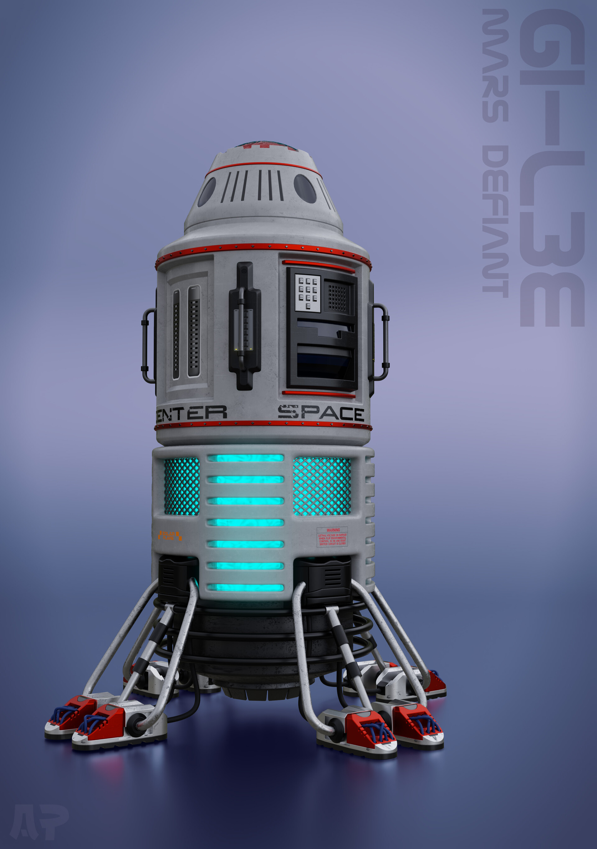 Arjen Plakke - Mars Lander Animation including a tutorial of the creation