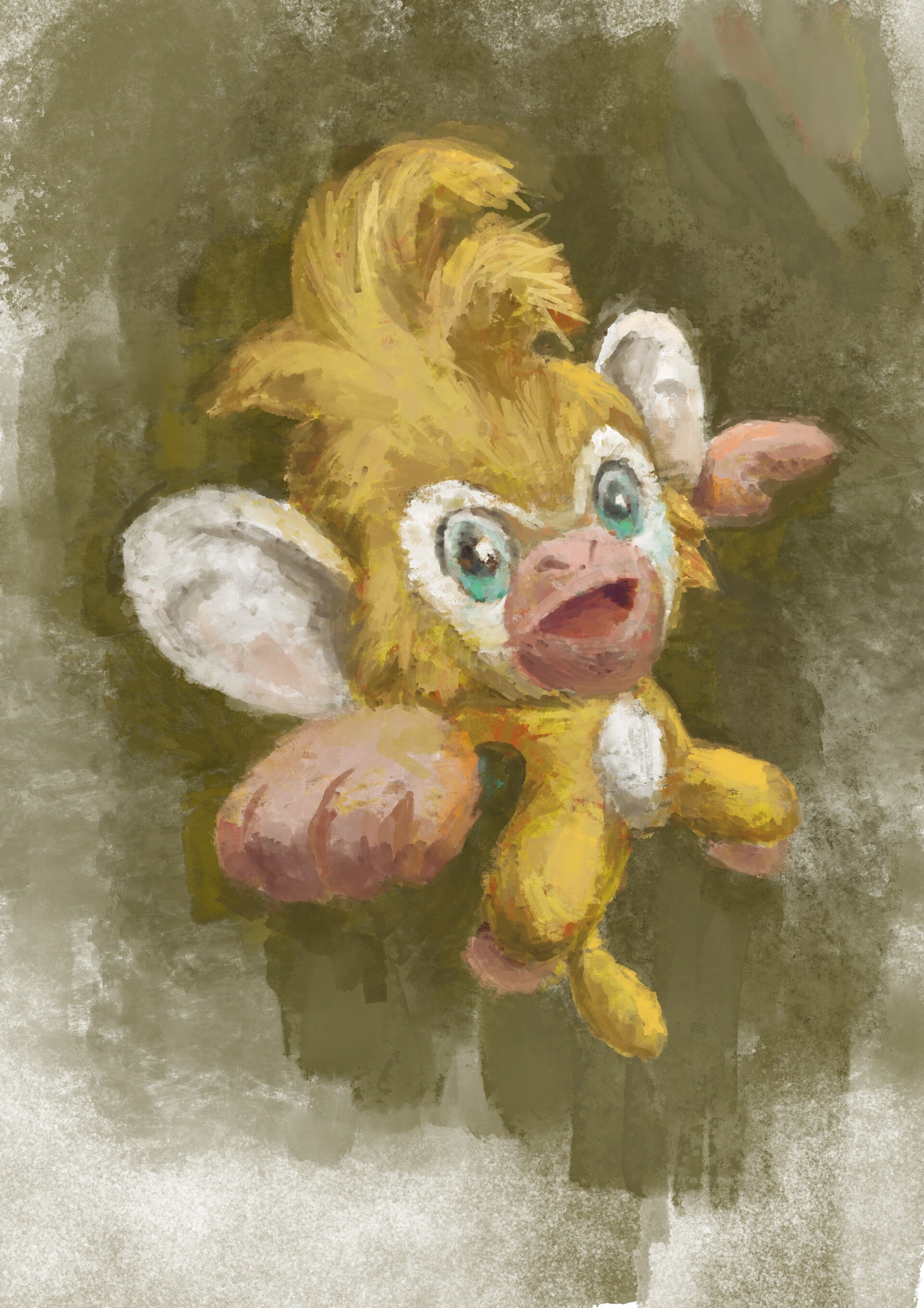 ArtStation - White eared monkey