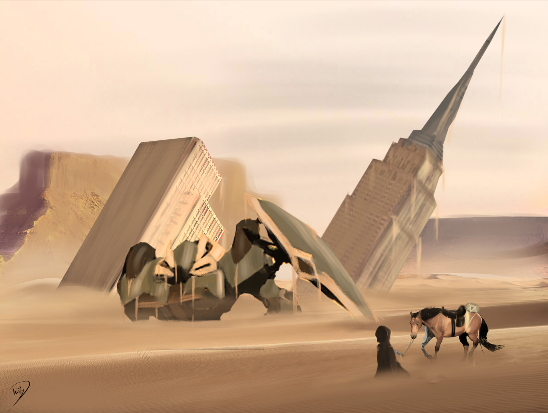 ArtStation - distopic desert