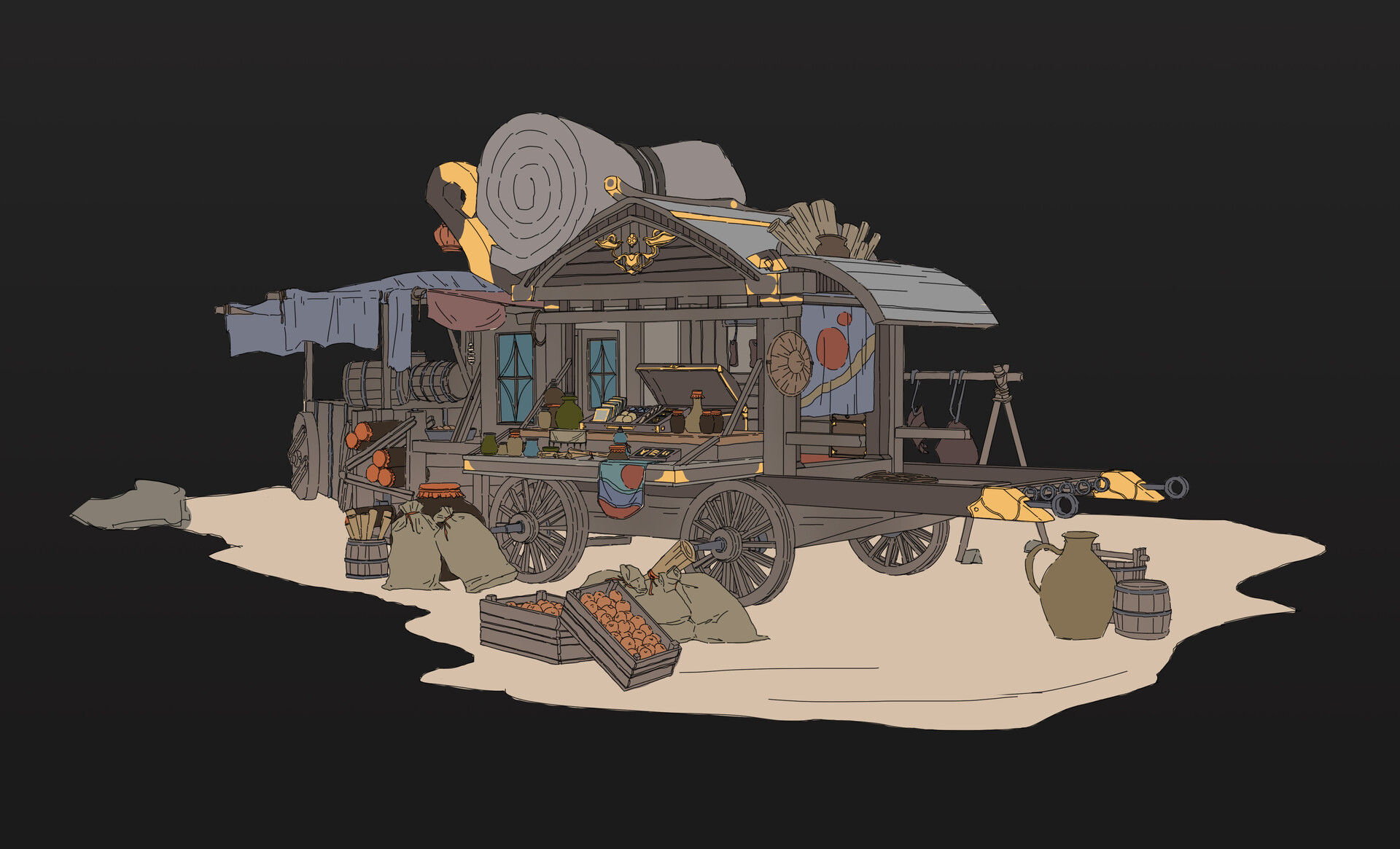 ArtStation - Mobile trade vehicle
