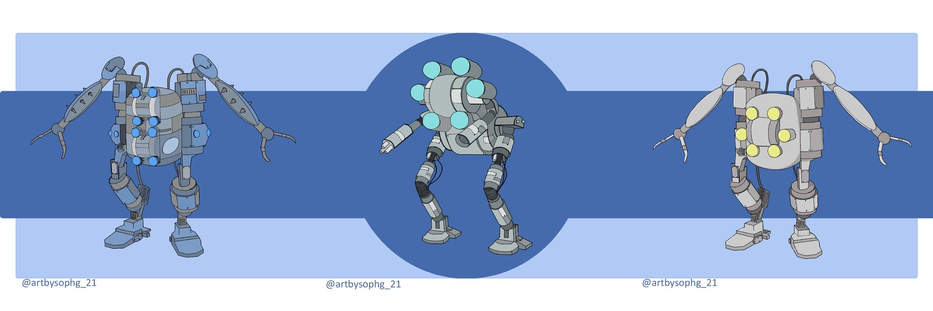 ArtStation - Stylised Mechanical Character Designs