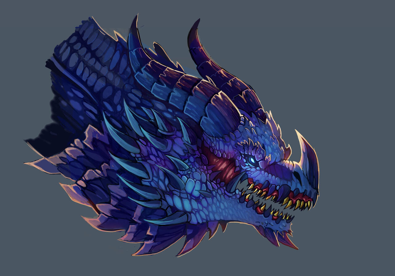 ArtStation - dragon azul