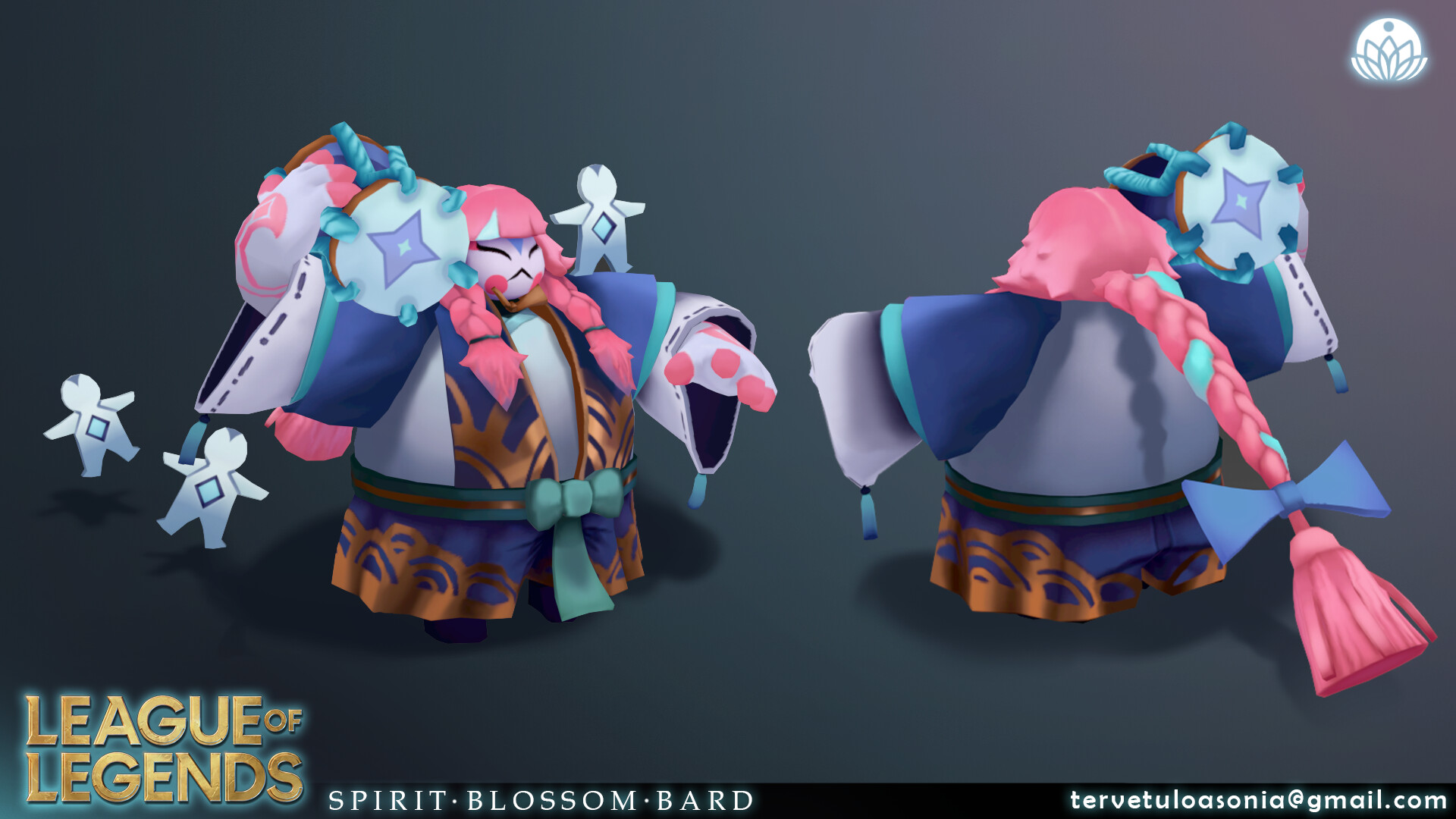 ArtStation - Spirit Blossom Bard : League of Legends Fanskin