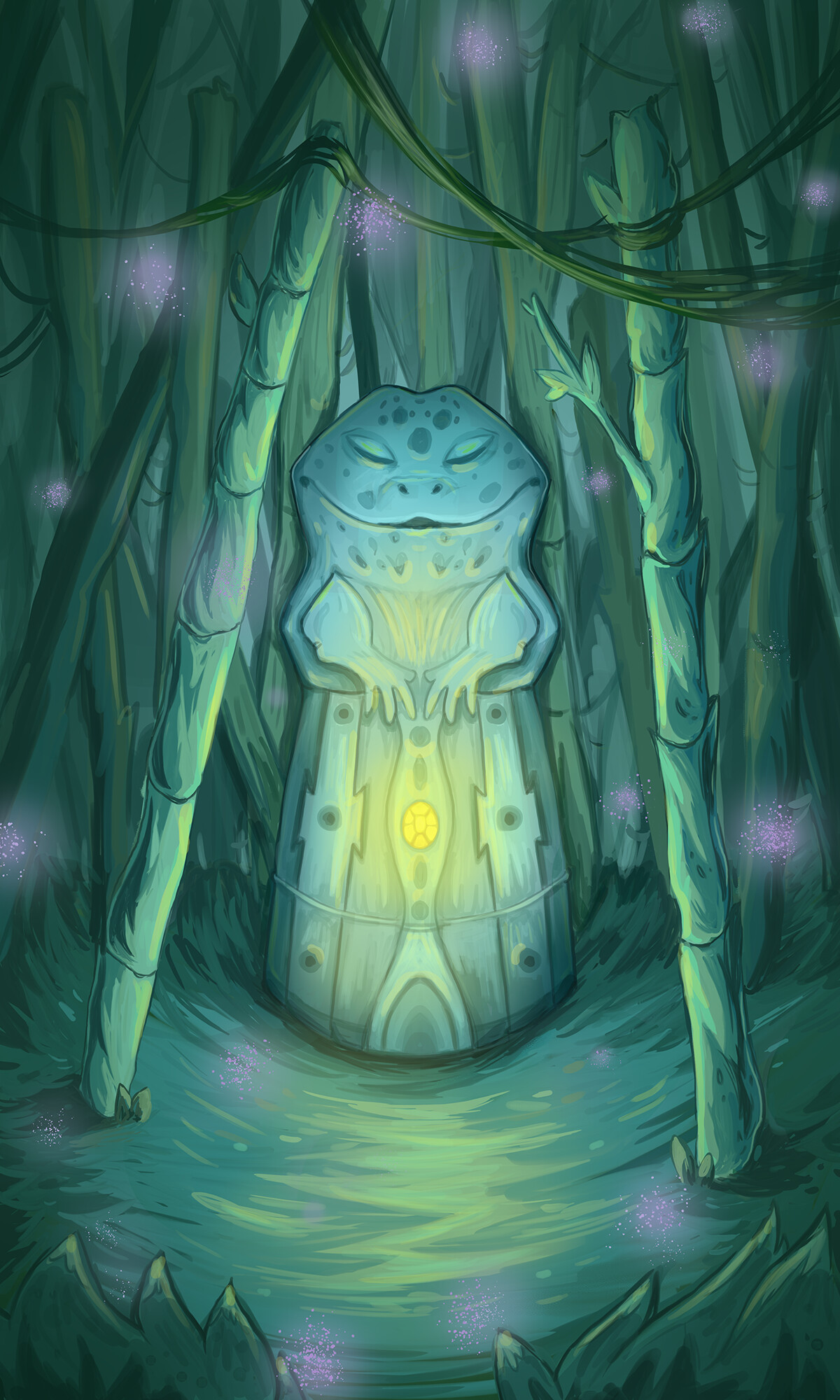 ArtStation - Mythical Frog Statue