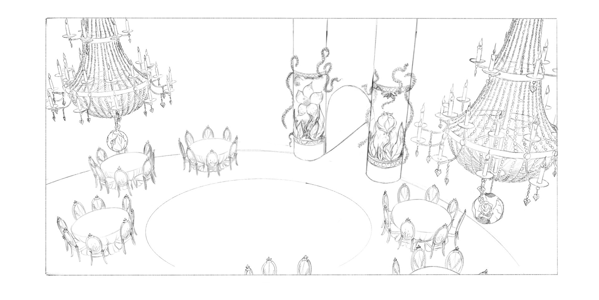 ArtStation - Ballroom Concept (unfinished)