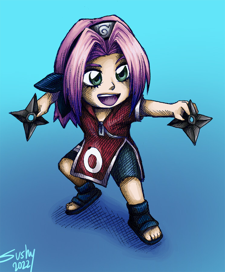 ArtStation - Sakura chibi