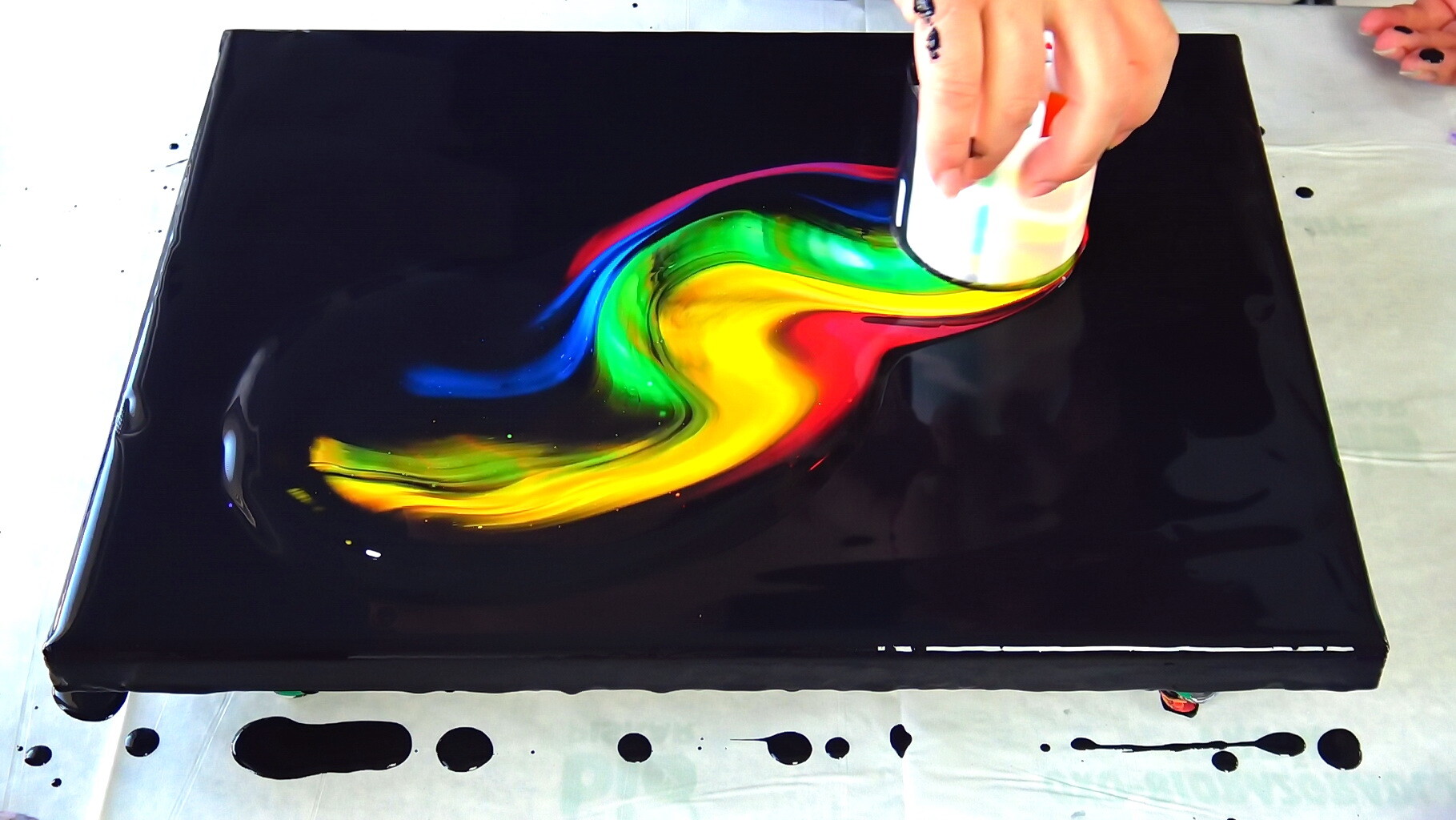 Fiona Art - 6 Amazing 🌈Rainbow🌈 Acrylic pour paintings ~ Fluid art ...