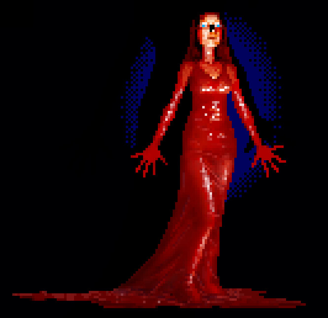 Tom Carruthers - Women In Horror Month 2022 - Pixel Art Edition