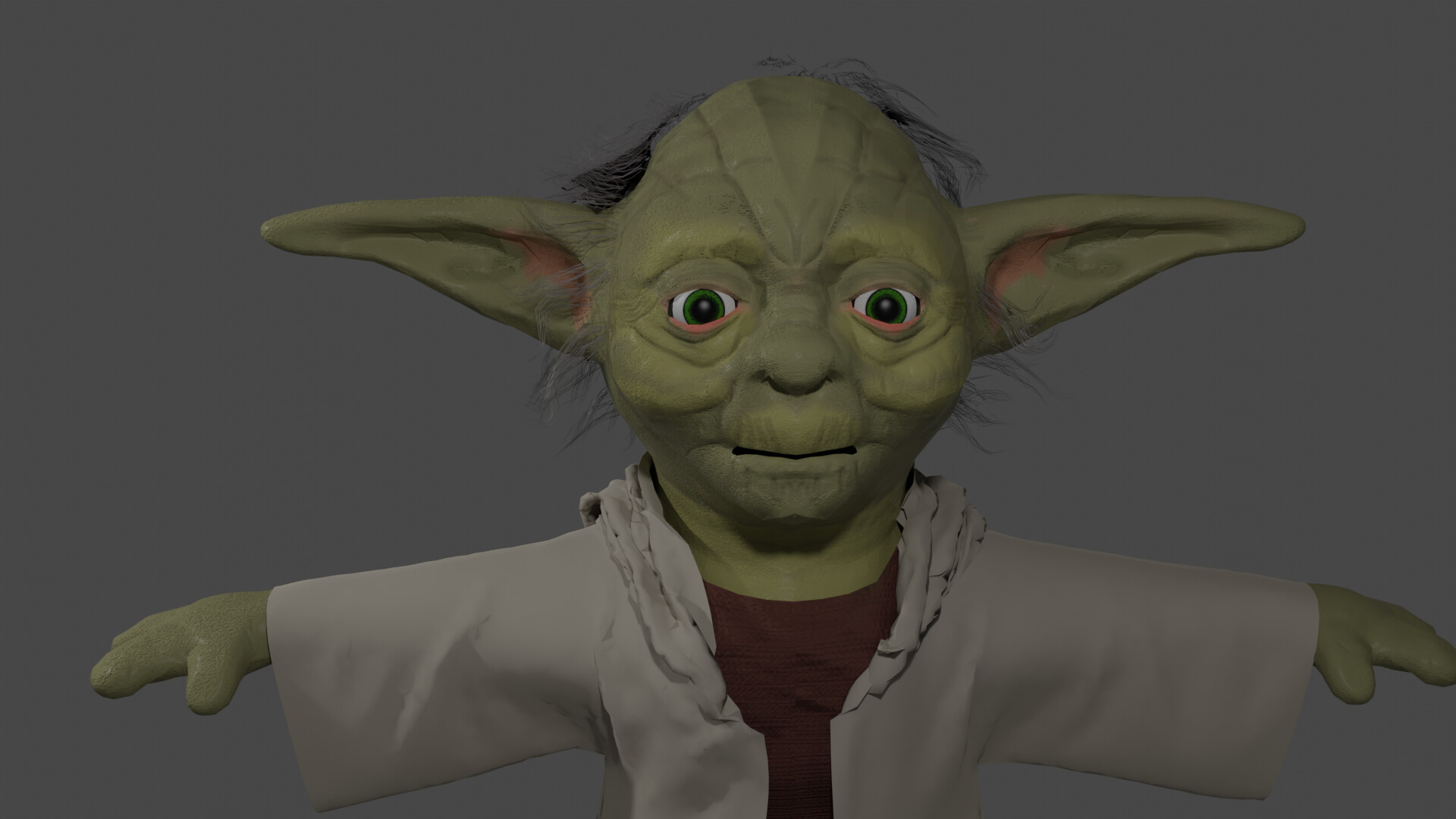ArtStation - Yoda In Progress