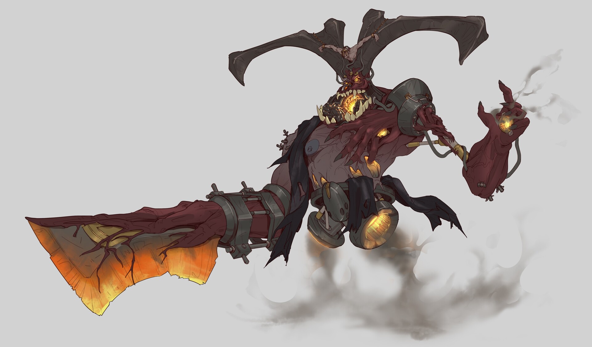 how to draw fireblight ganon