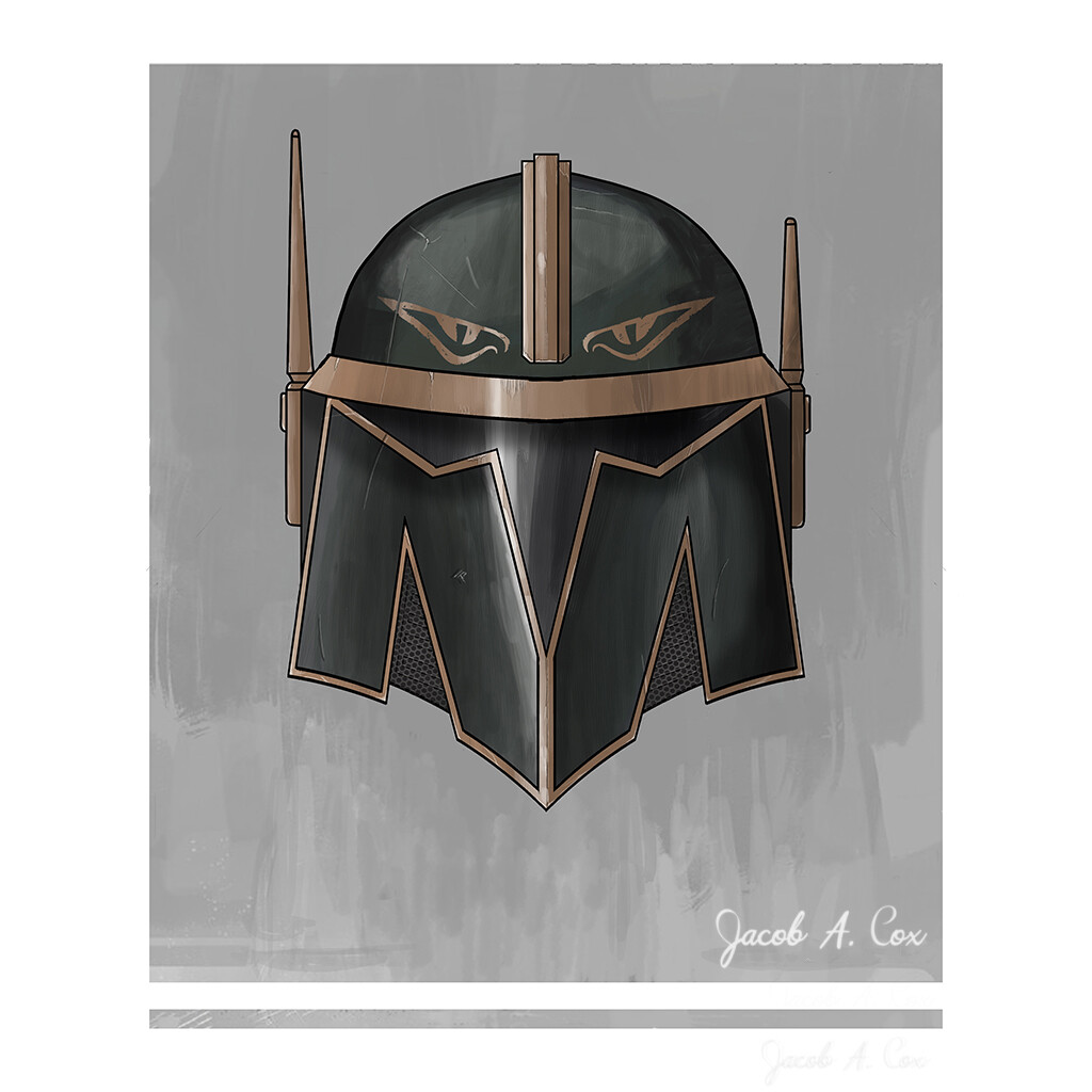 ArtStation - Mandalorian helmet