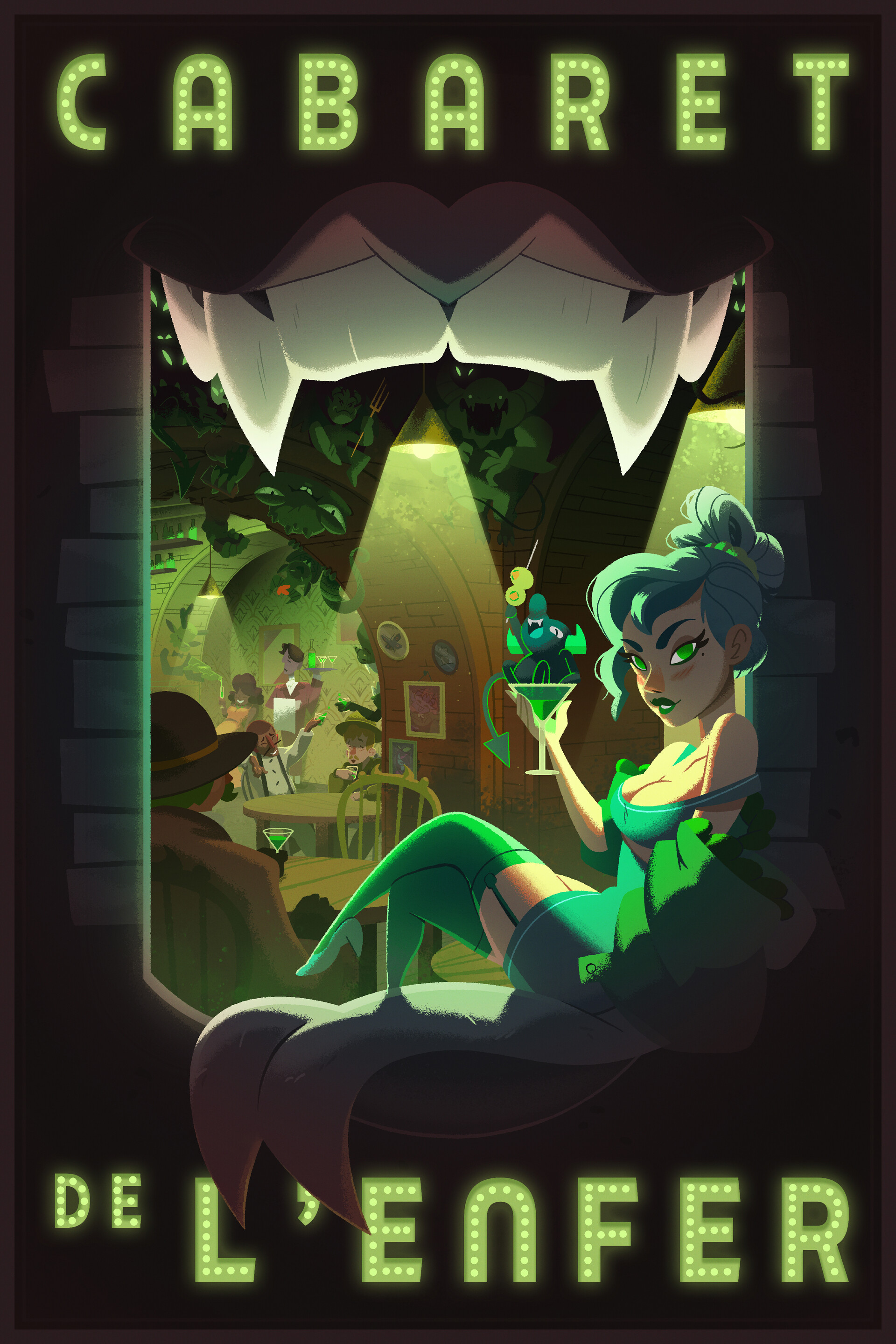 ArtStation - Cabaret Travel poster