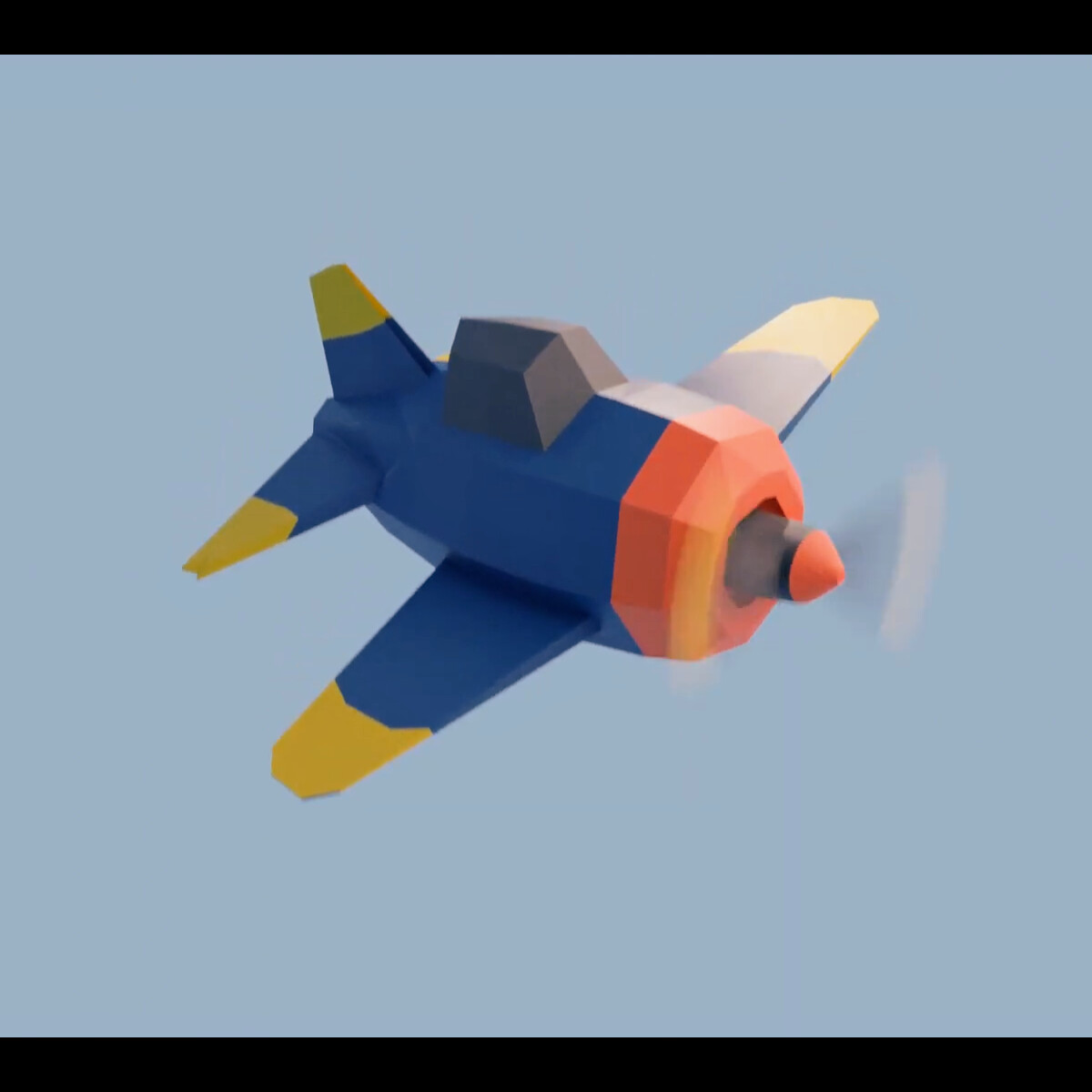 ArtStation - Low-Poly Airplane 3D Model