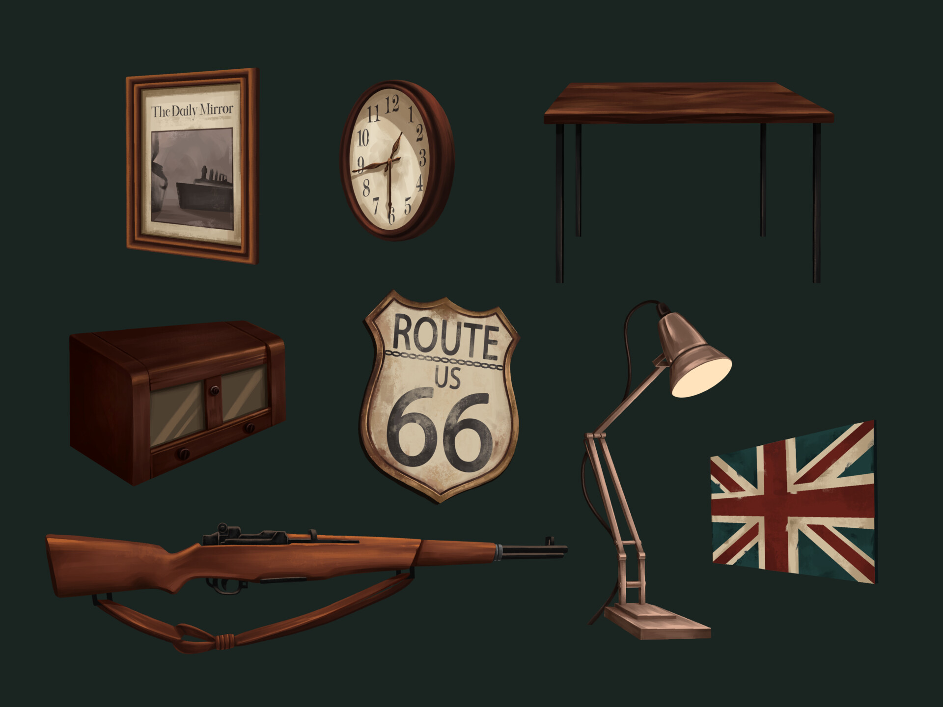 ArtStation - Vintage Props