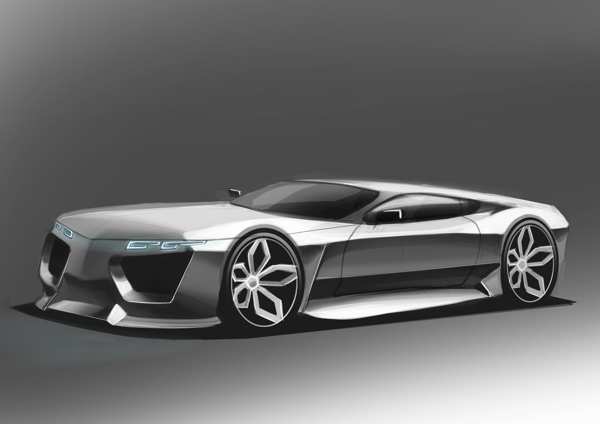 ArtStation - car sketch