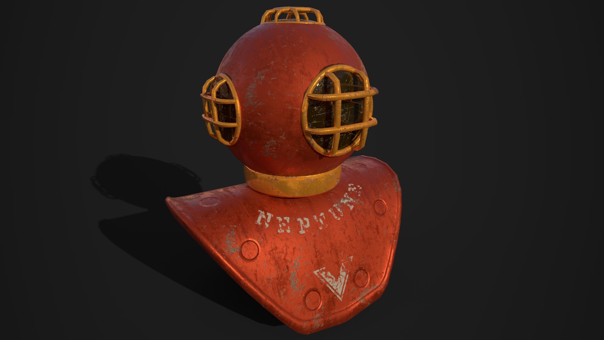 ArtStation - Aged Deep Diving Mask