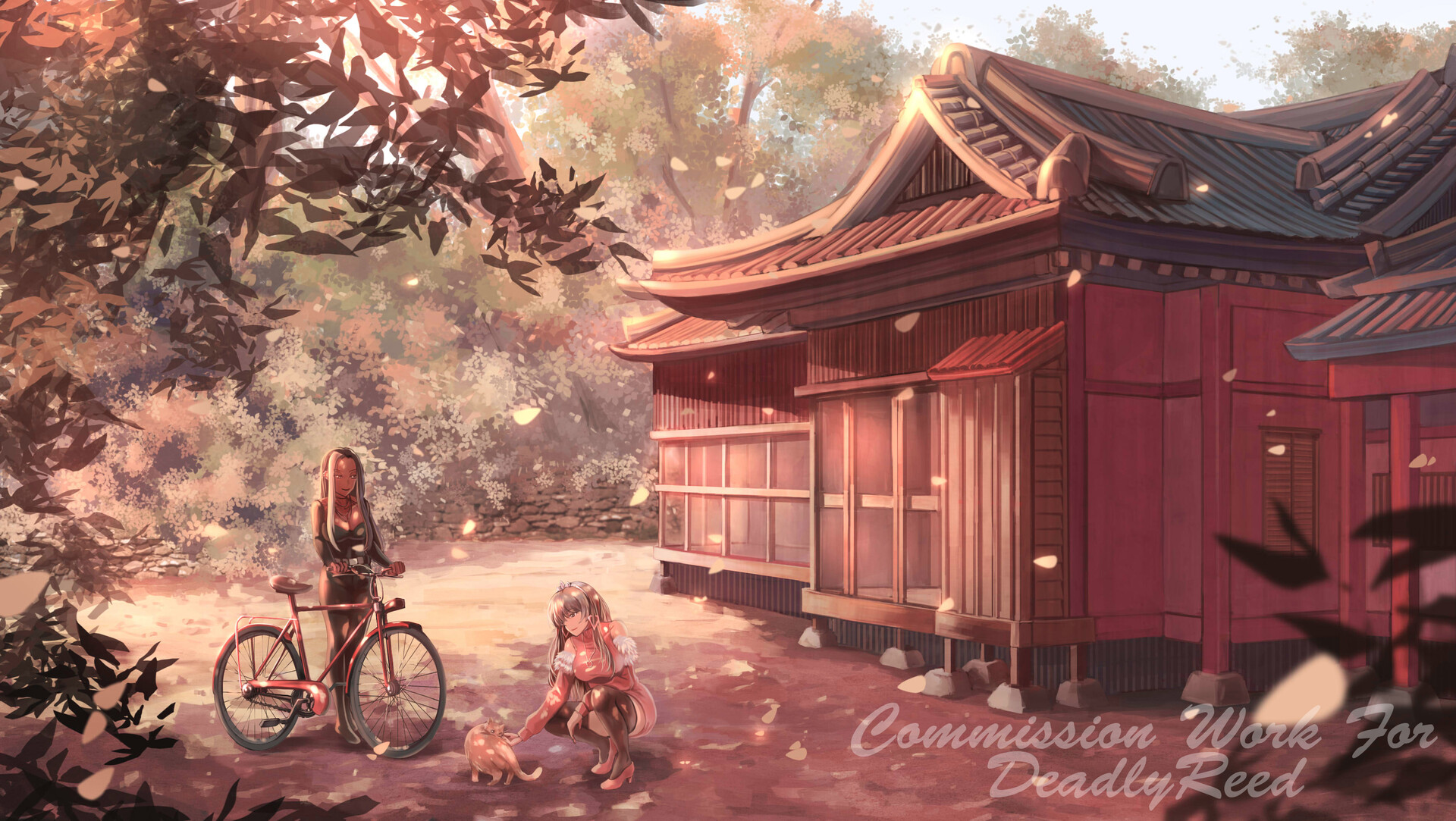 ArtStation - Japanese countryside scene (Commission work)
