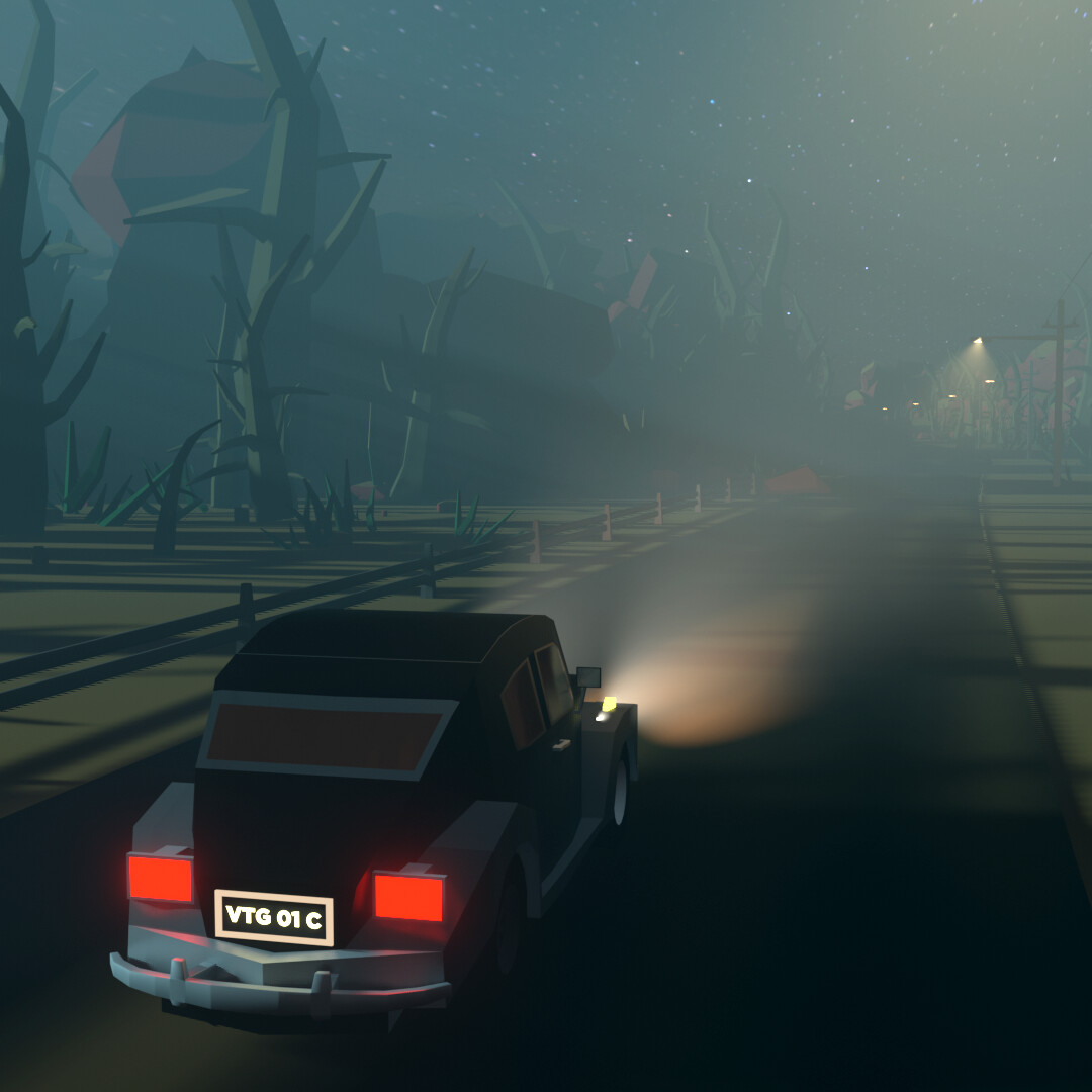 Sujit Gurung - LowPoly Car and Environment