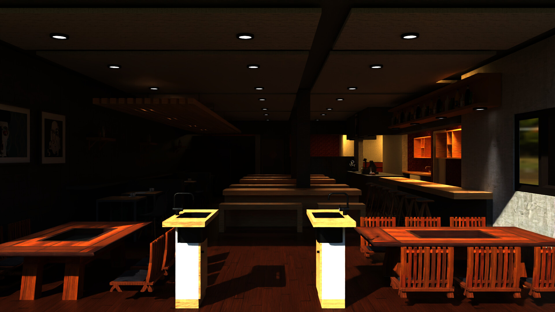 ArtStation - Restaurant Interior