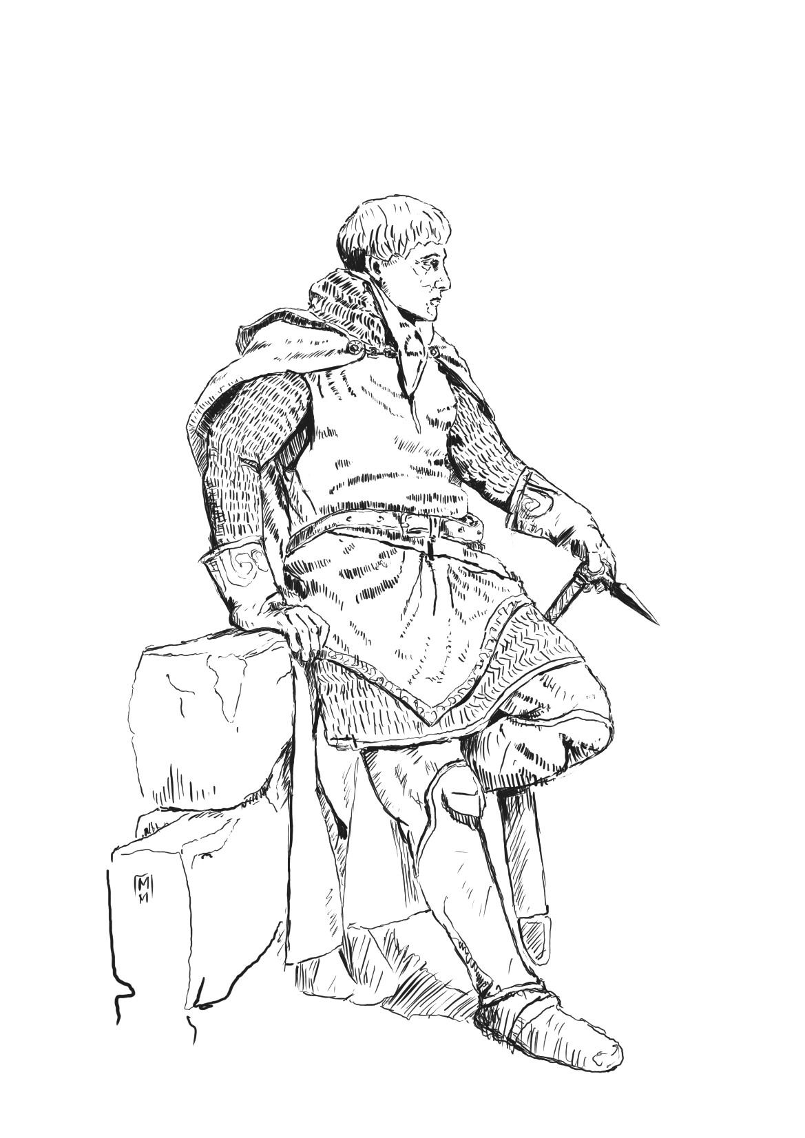 Medieval Prince Drawing