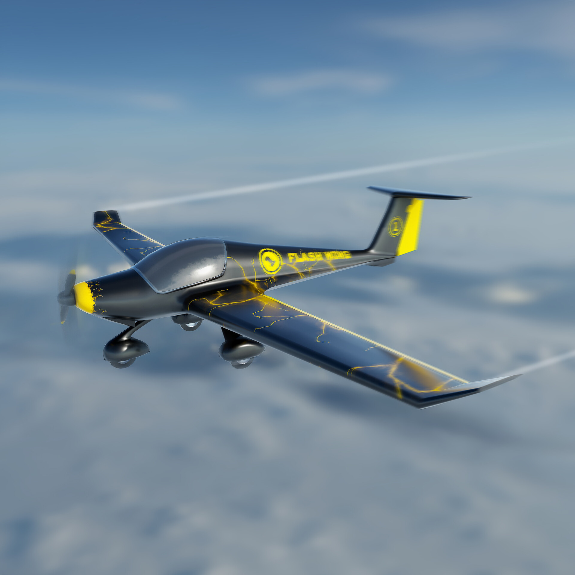 ArtStation - Flash Wing Aerobatic Plane