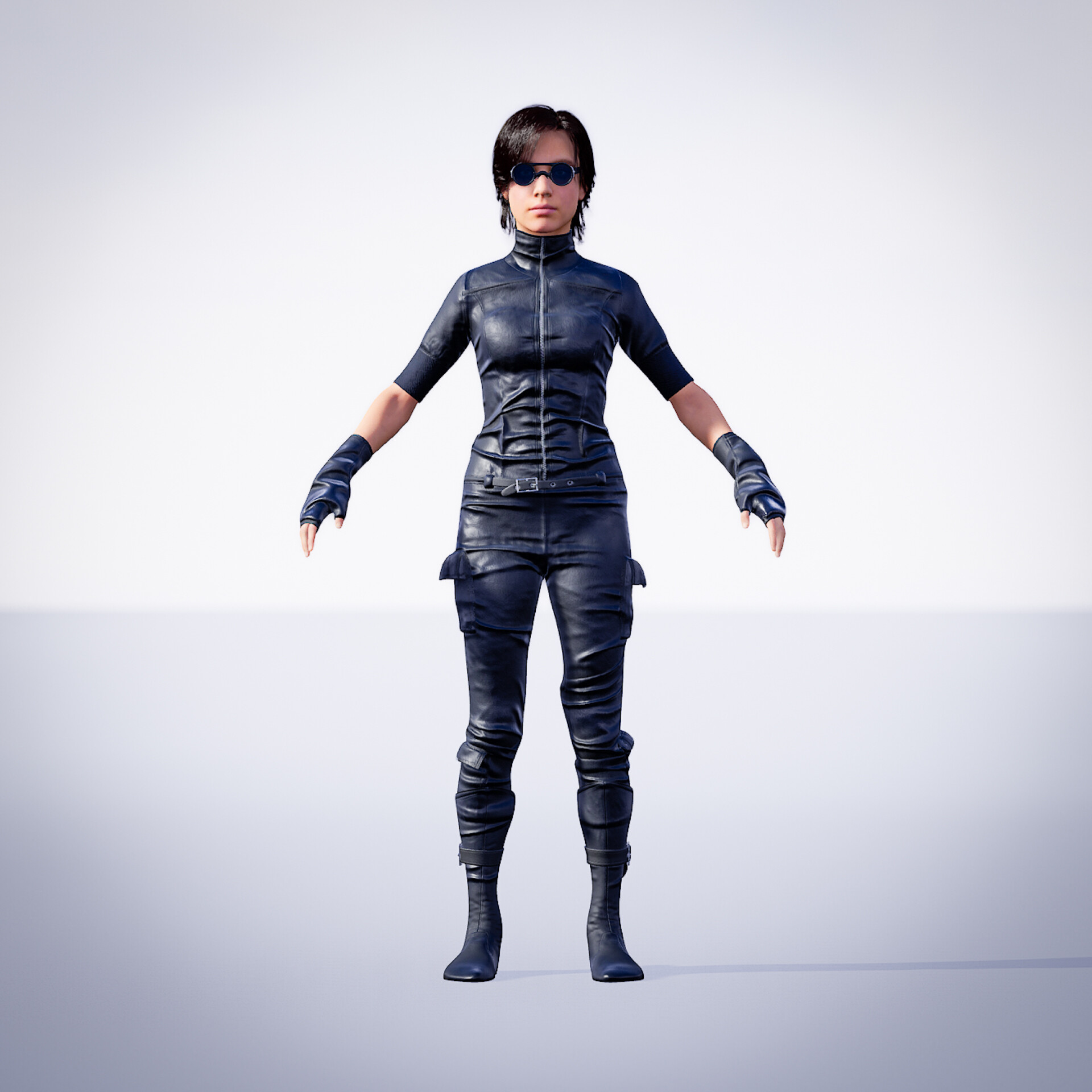 Realtime GraphX - Leather suit for metahuman character