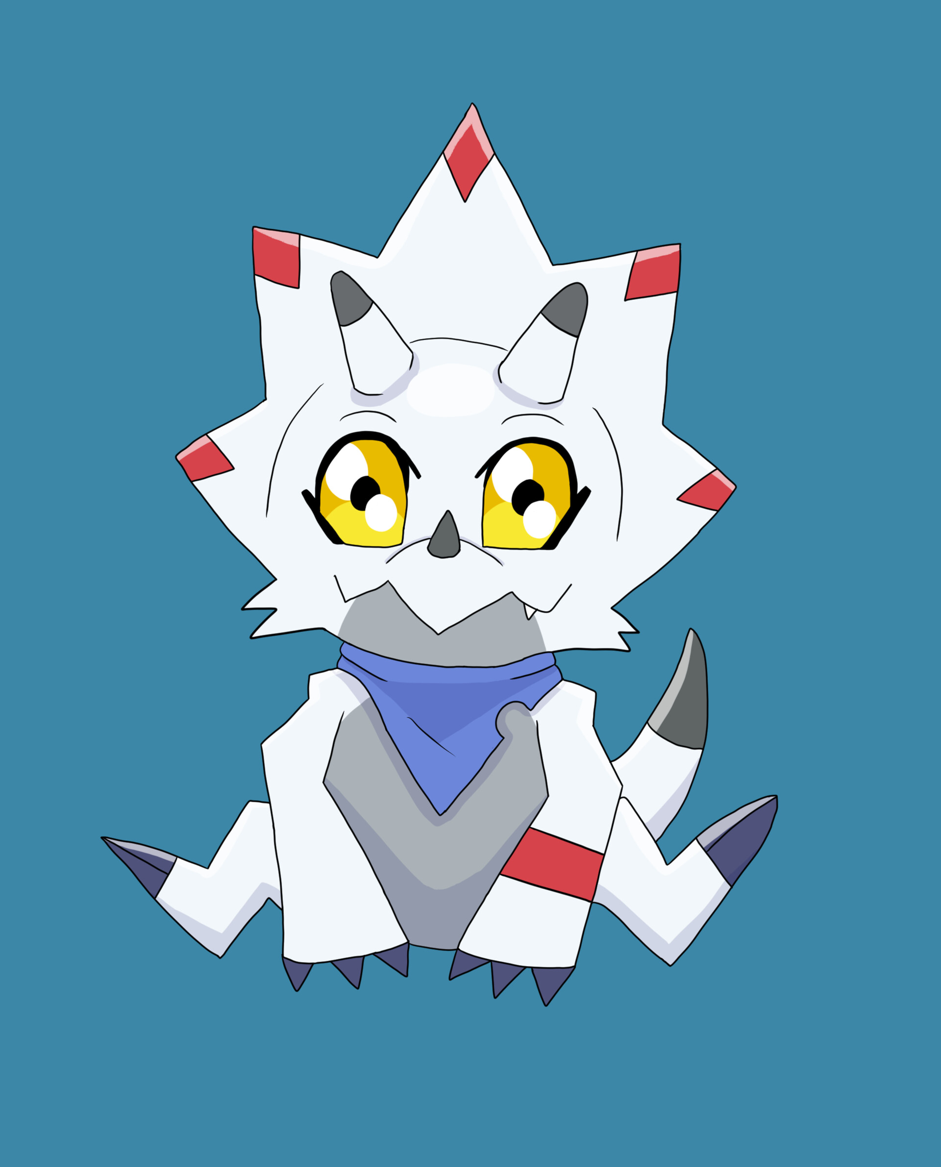 ArtStation - gammamon from digimon ghost game lol