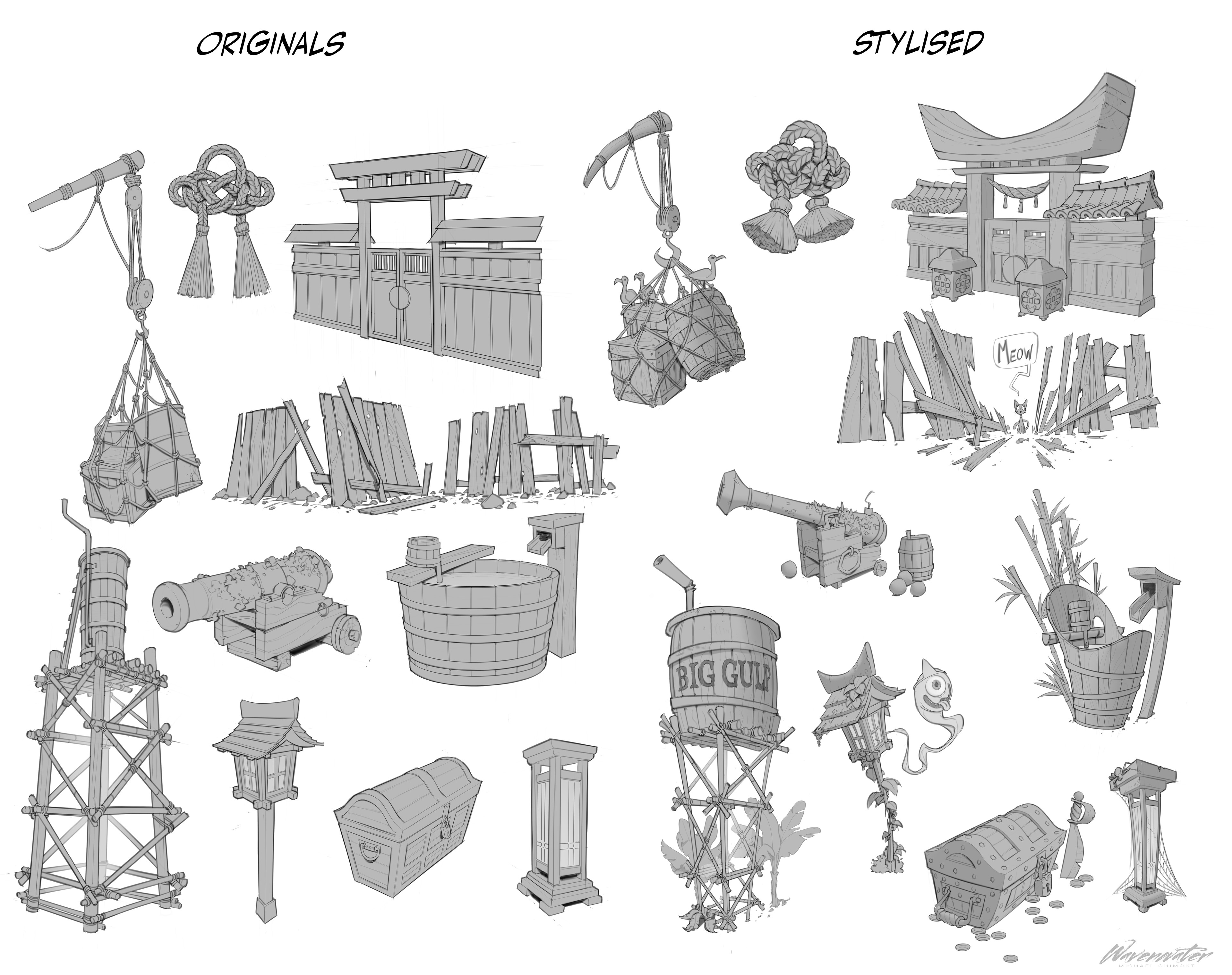 wavenwater-michael-guimont-artstation-michael-guimont-week-02-props.jpg (3840×3040)-花瓣网