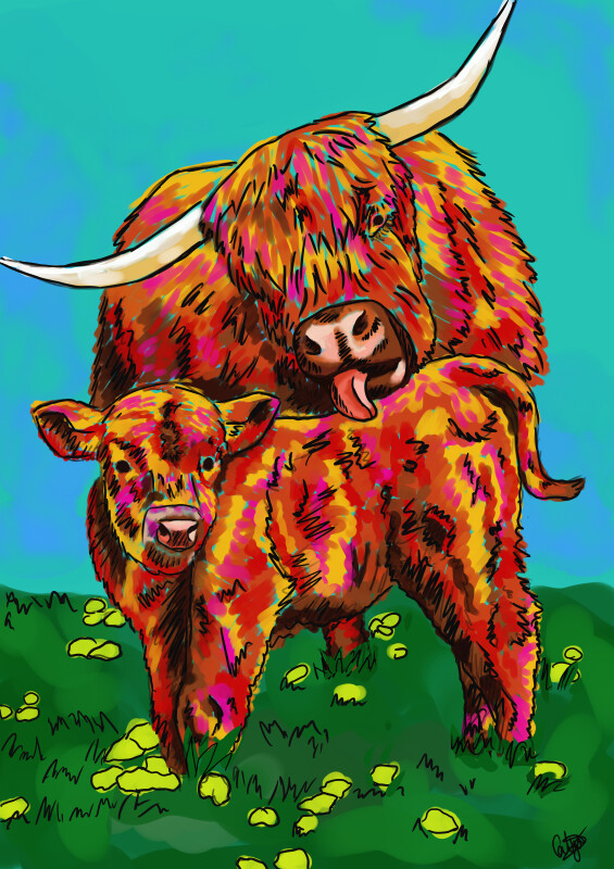 ArtStation - Fluffy Cows
