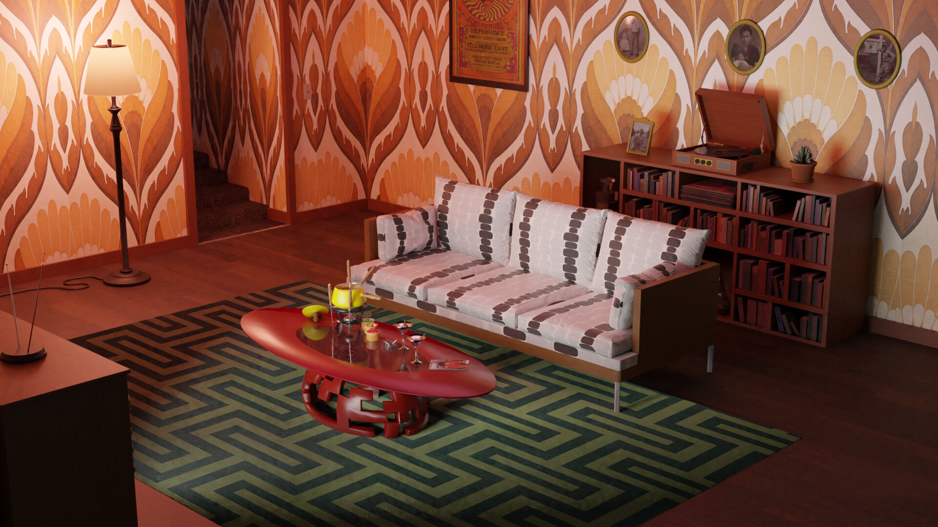 ArtStation - Groovy Living Room
