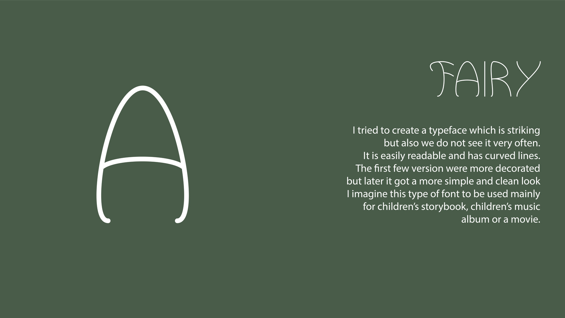 ArtStation - "Fairy" Typeface