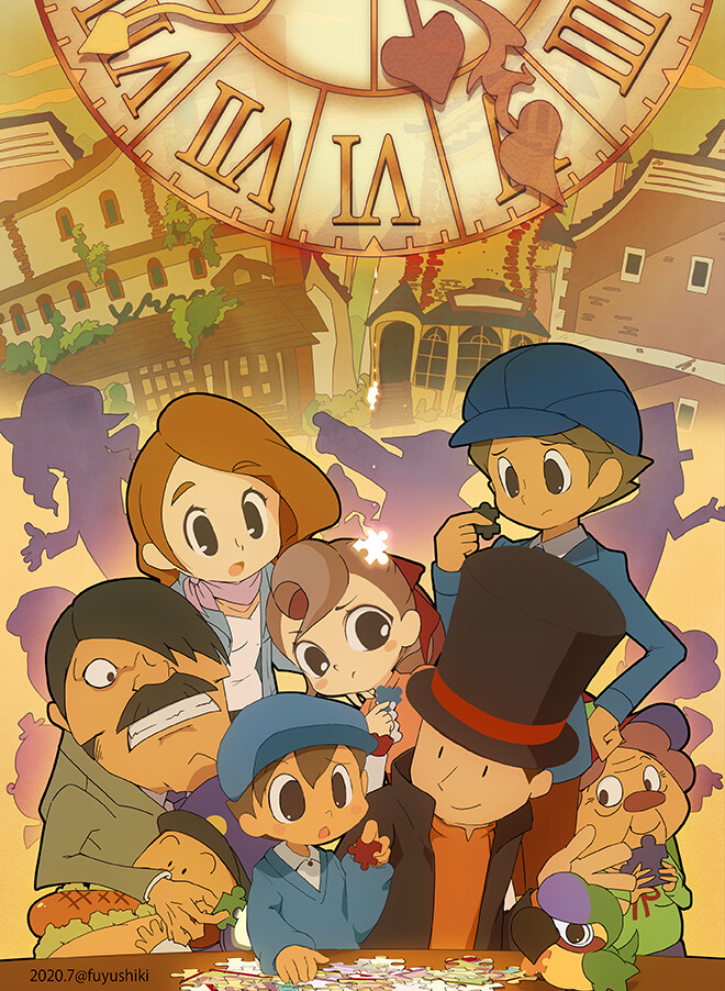 ArtStation - Professor Layton(Professor Layton and the Unwound Future)