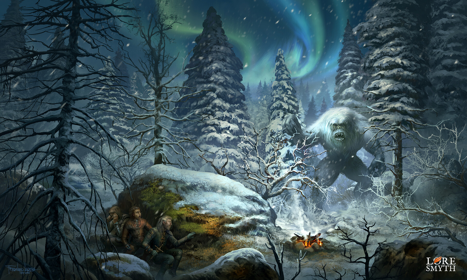 ArtStation - Icy forest