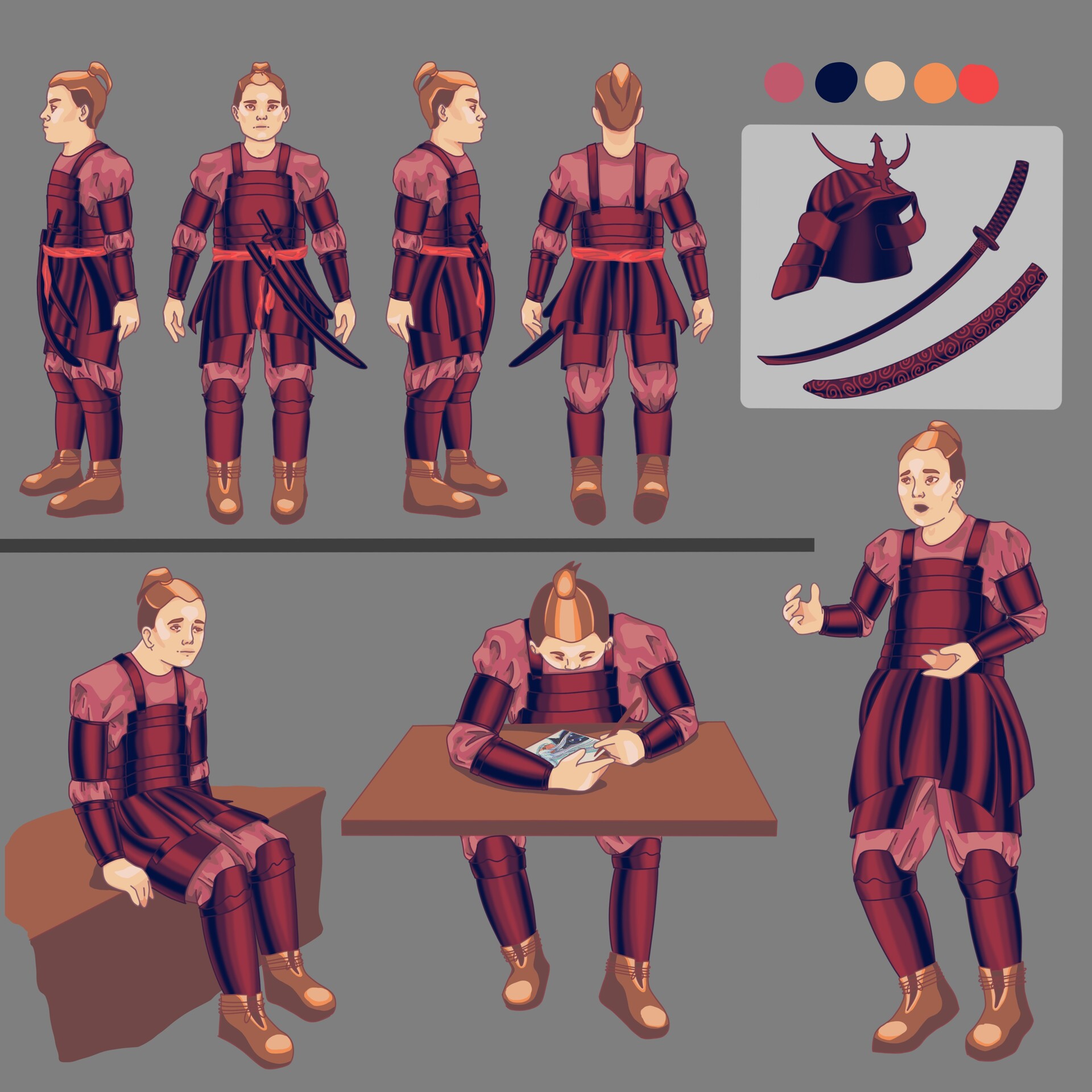 ArtStation - Samurai Character Concept Art