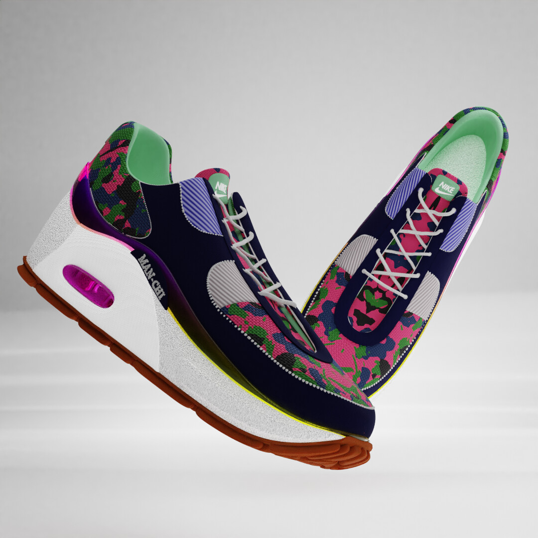 manchi graphics - 3D NIKE SNICKERS