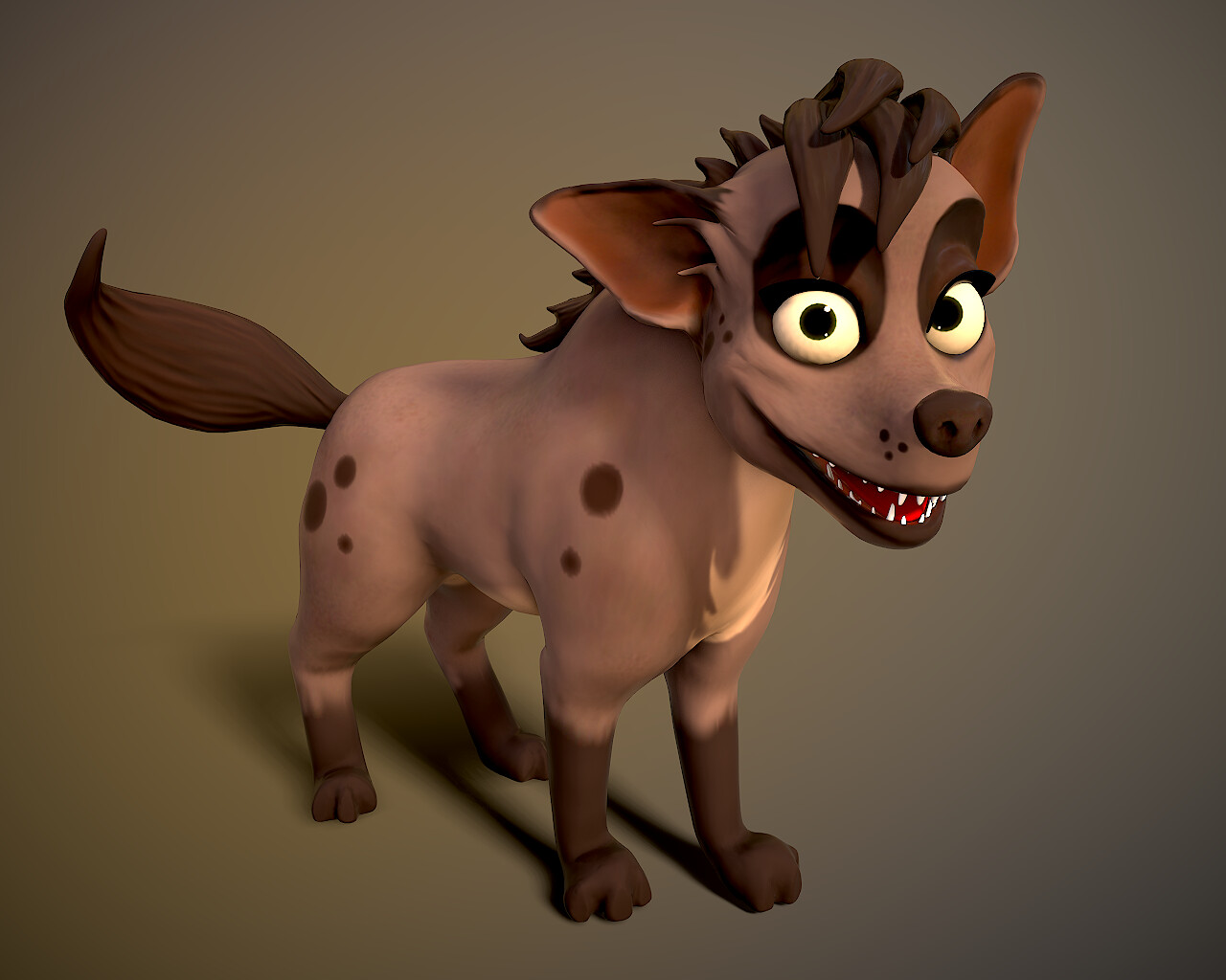 ArtStation - cartoon hyena