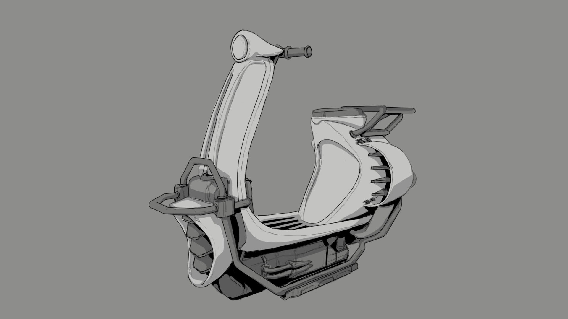 ArtStation - Vespa sci-fi