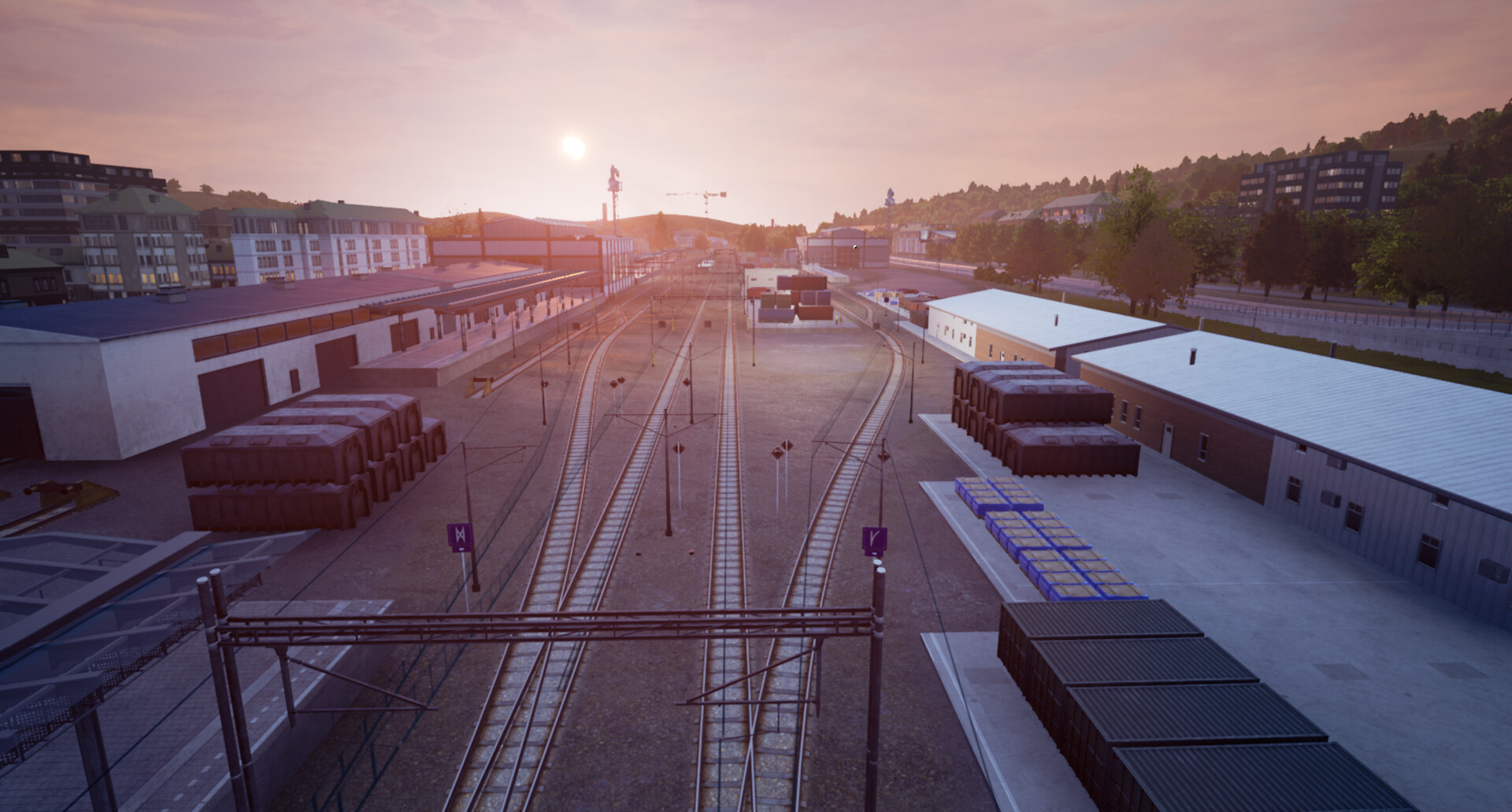 ArtStation - Freight Train Station