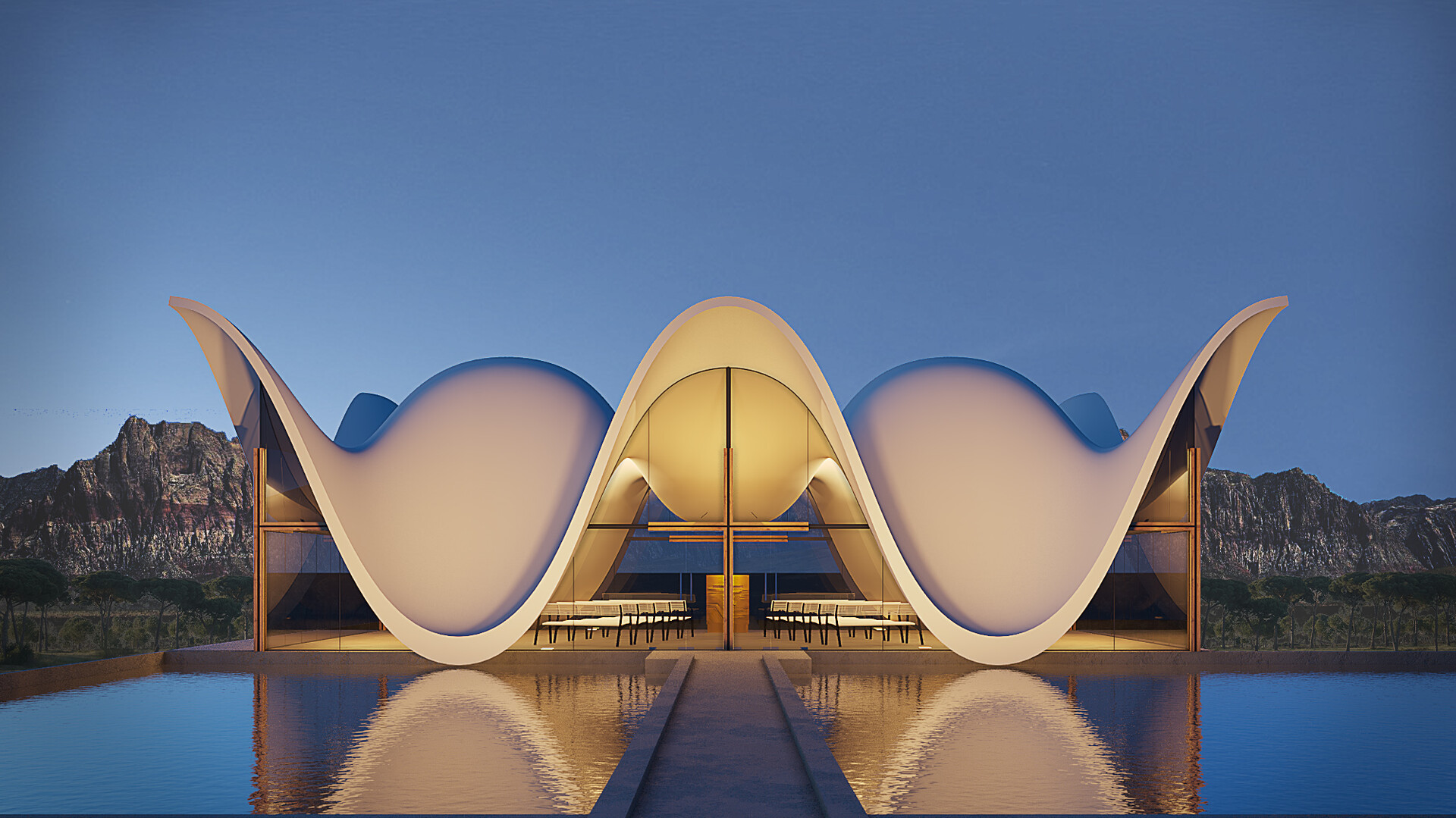 ArtStation - Церковь в горах