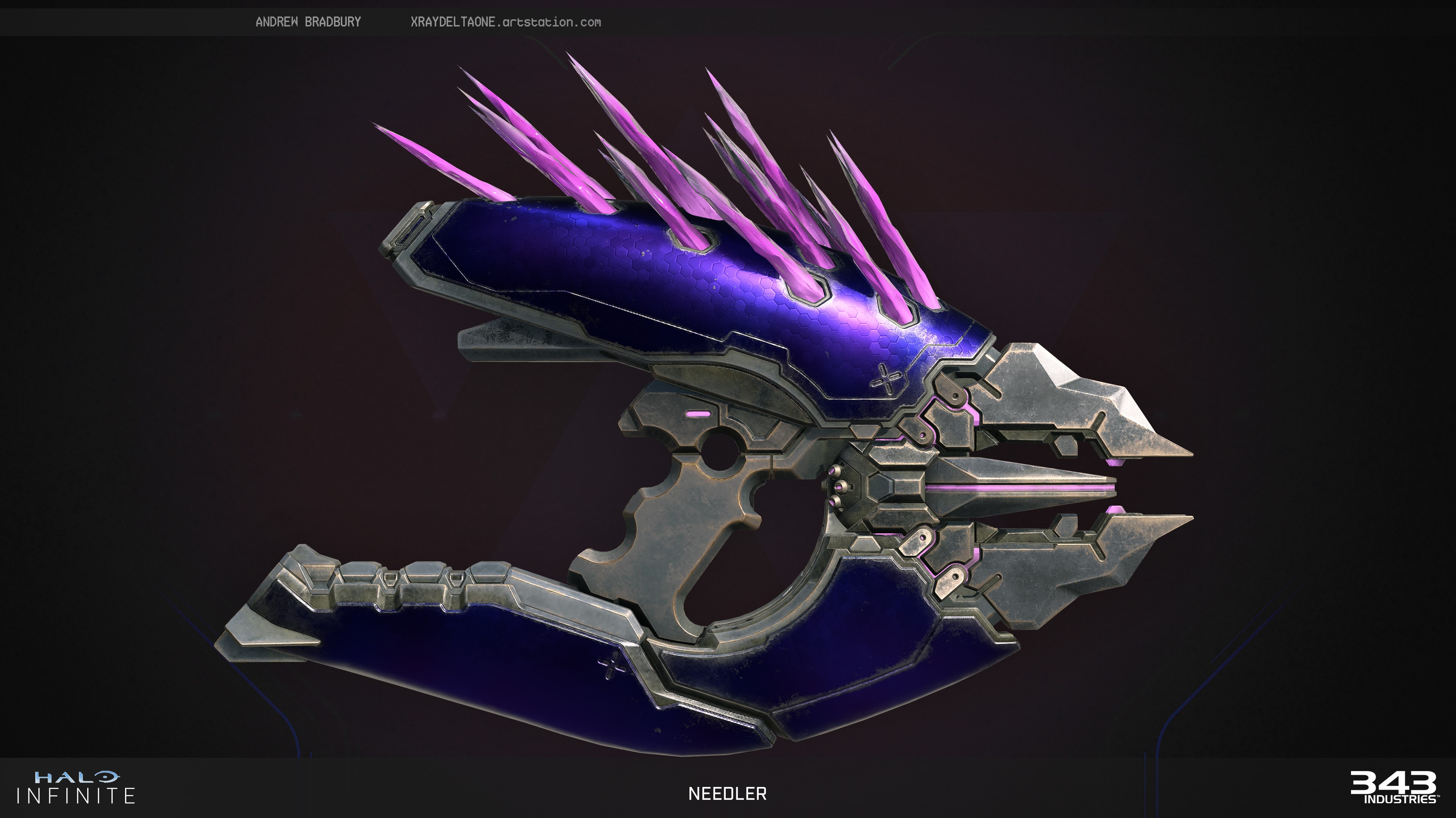 Andrew Bradbury Artstation - Halo Infinite Needler in-game