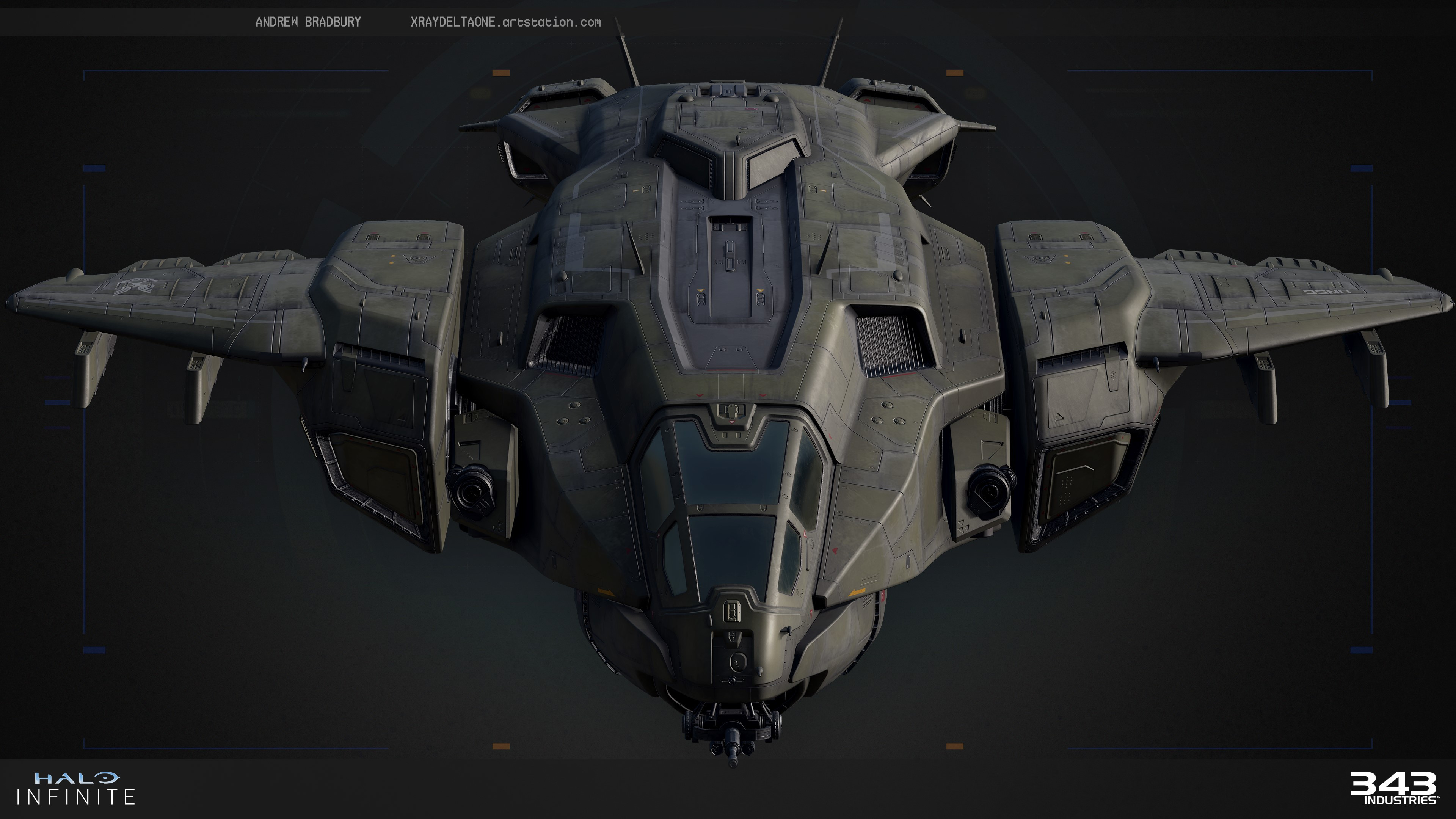 Andrew Bradbury Artstation - Halo Infinite UNSC Pelican