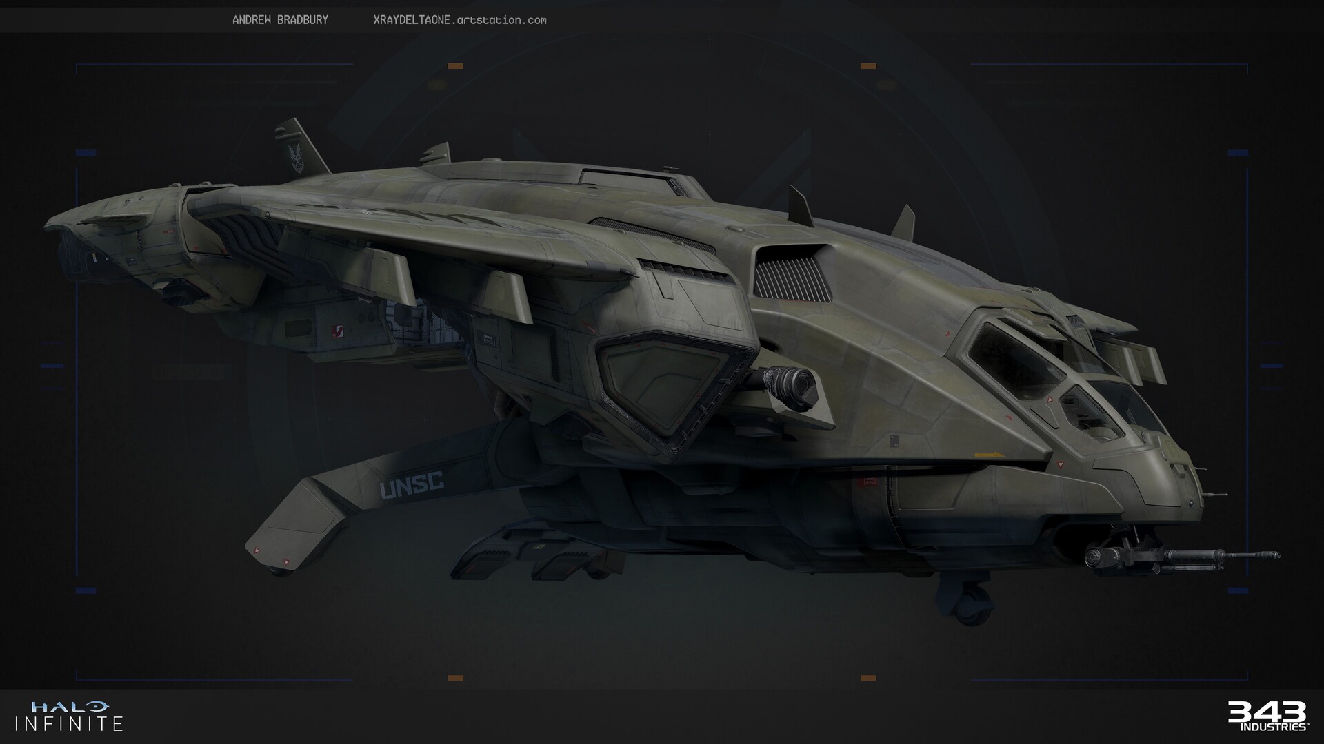 Andrew Bradbury Artstation - Halo Infinite UNSC Pelican