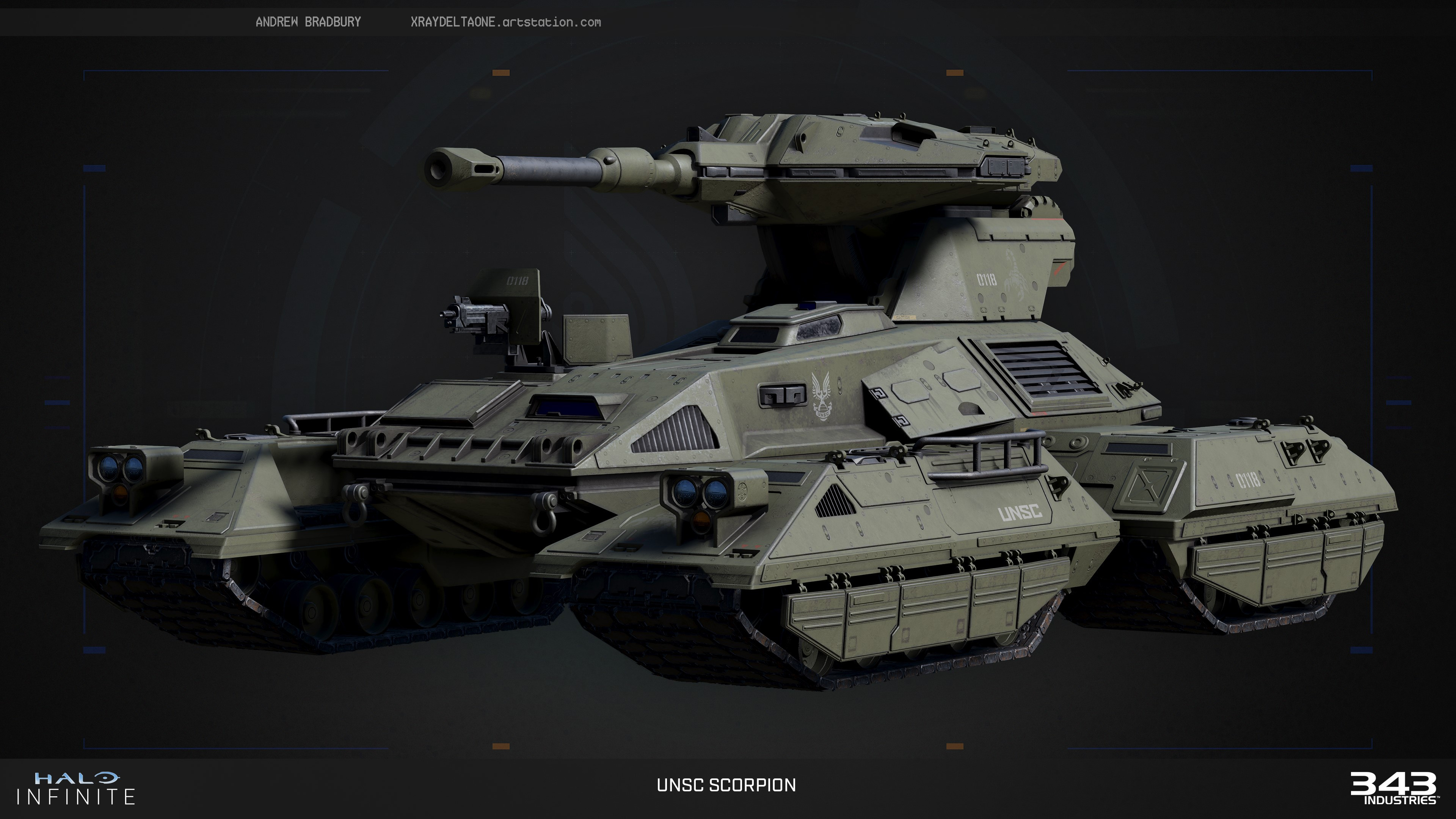 Andrew Bradbury Artstation - Halo Infinite UNSC Scorpion