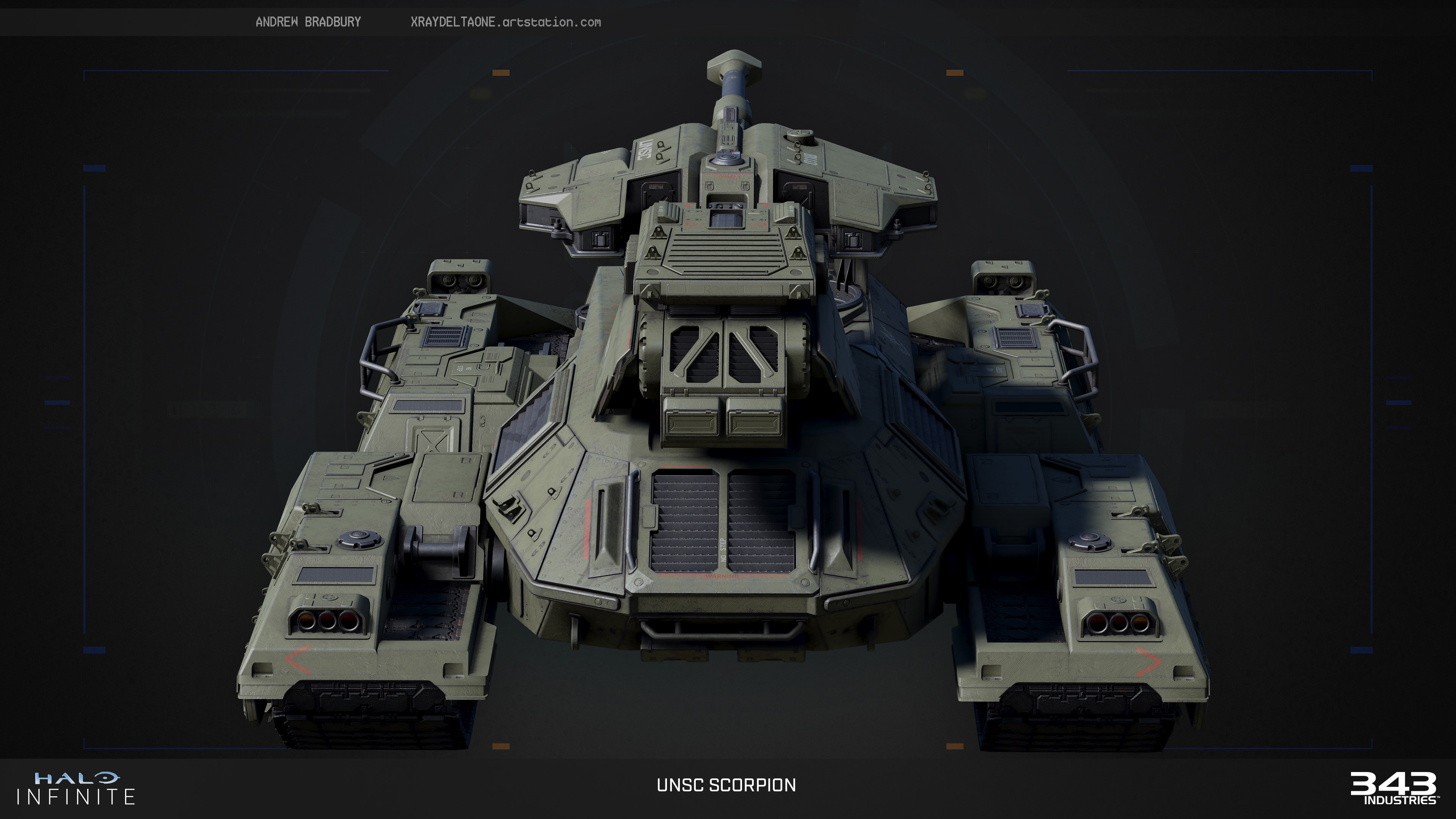 Andrew Bradbury Artstation - Halo Infinite UNSC Scorpion
