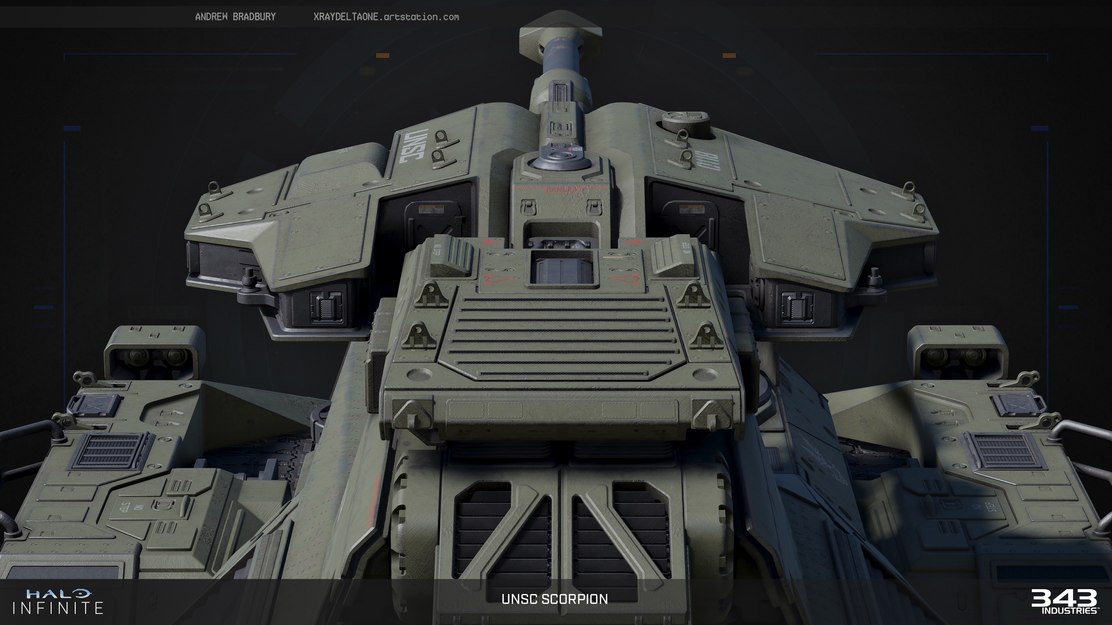 Andrew Bradbury Artstation - Halo Infinite UNSC Scorpion