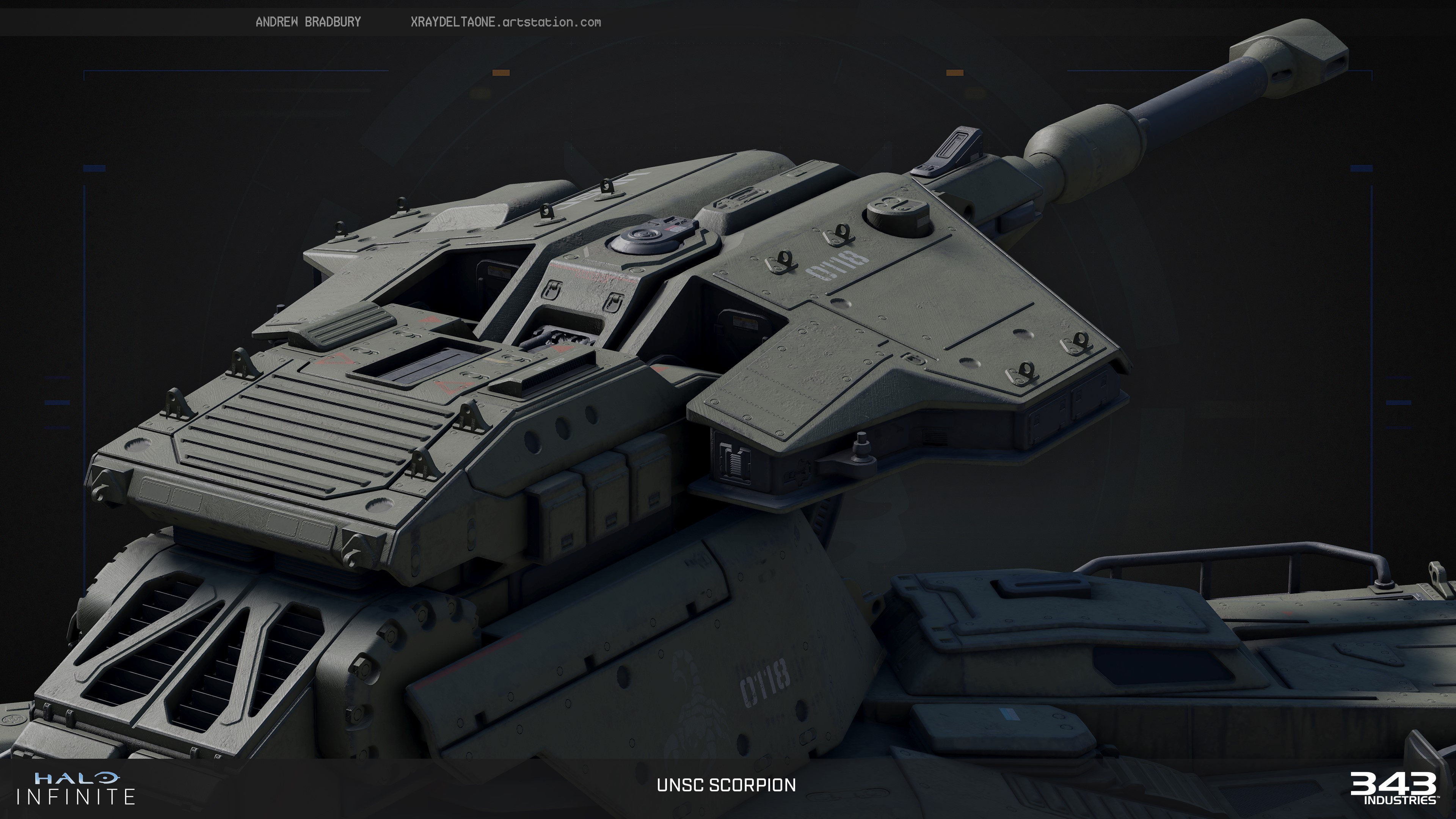 Andrew Bradbury Artstation - Halo Infinite UNSC Scorpion