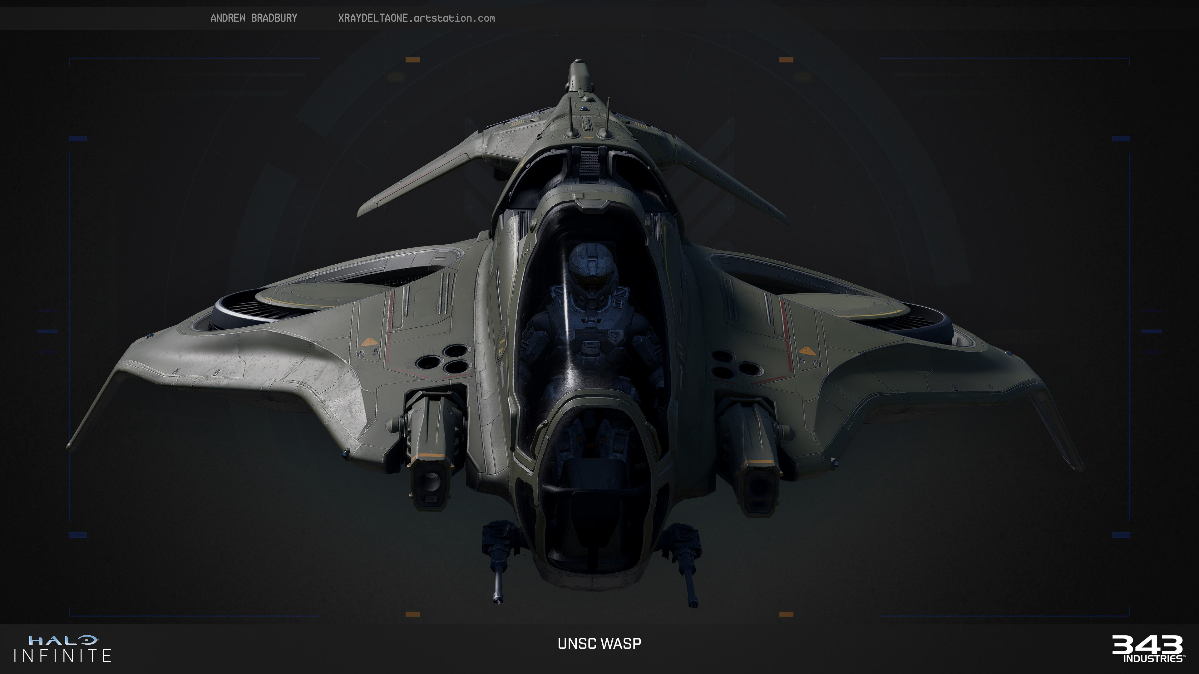 Andrew Bradbury Artstation - Halo Infinite UNSC Wasp in-game