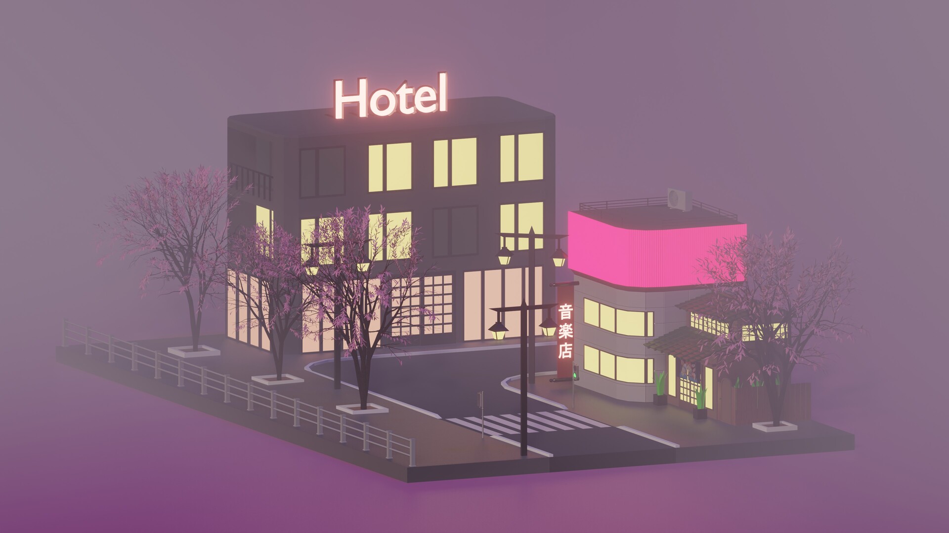 ArtStation - Neon night