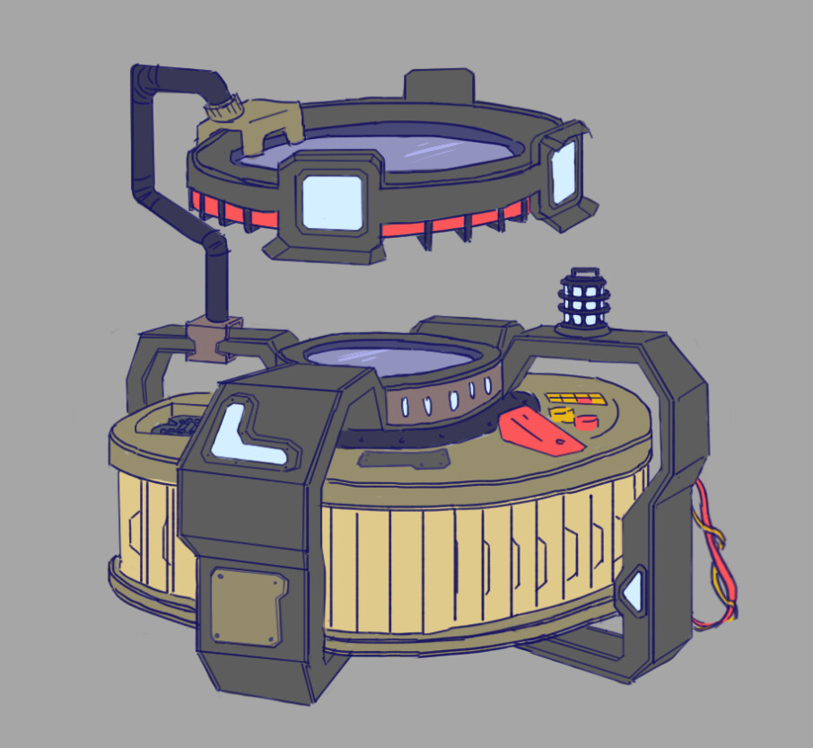 ArtStation - Sci-Fi Video Projector - Concept Art